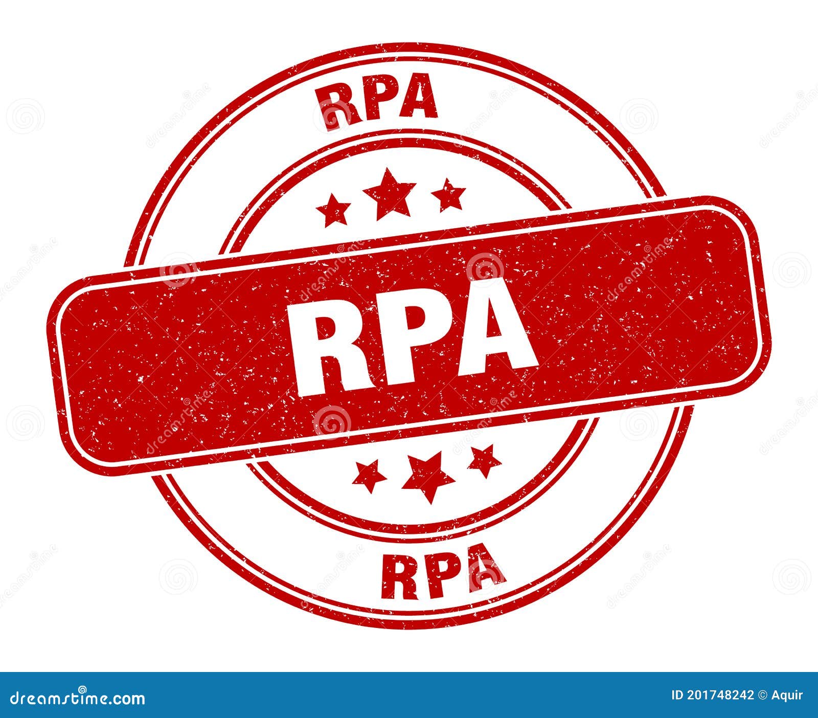 Rpa Stamp. Rpa Round Grunge Sign Stock Vector - Illustration of vector ...