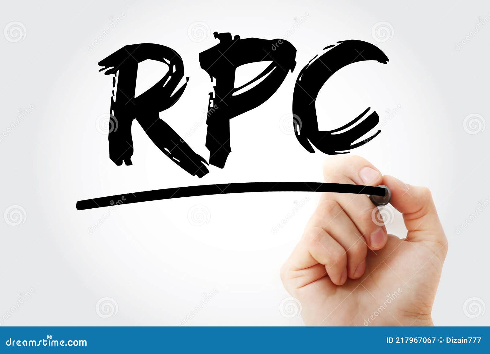RPC - Remote Procedure Call Acronym with Marker, Technology Concept ...