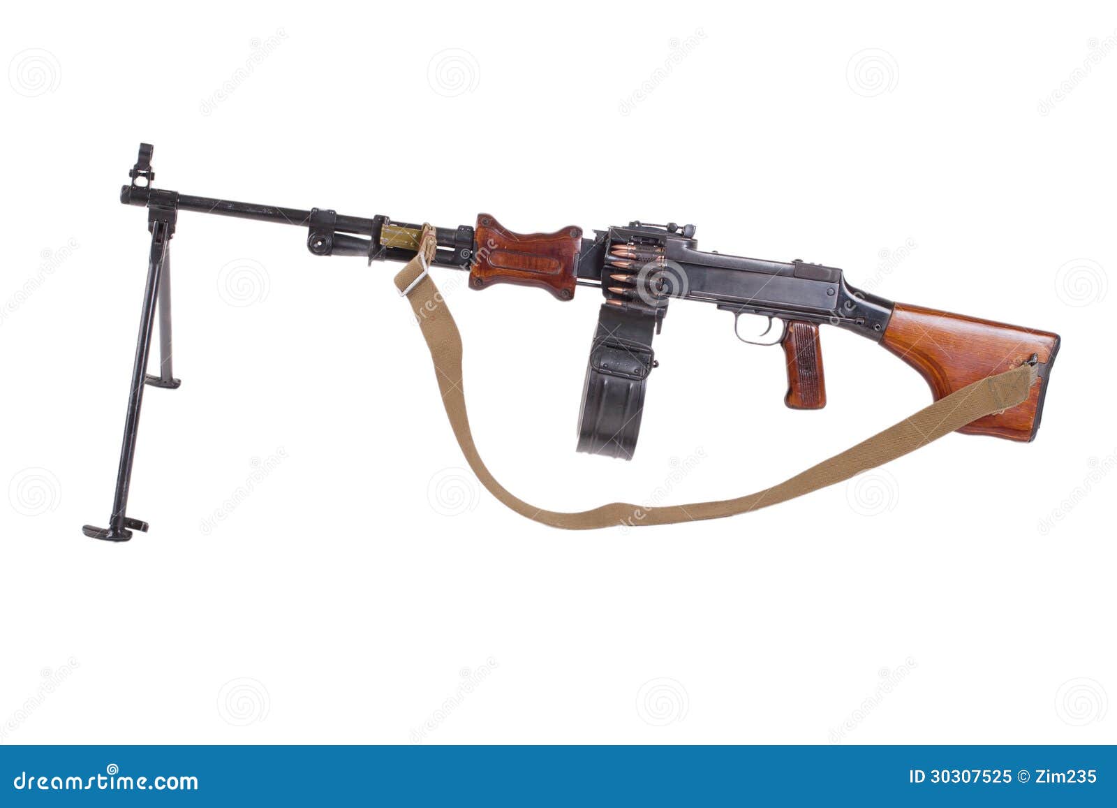 RPD-44 De Metralleta Soviético Aislado Imagen de archivo - Imagen de ...