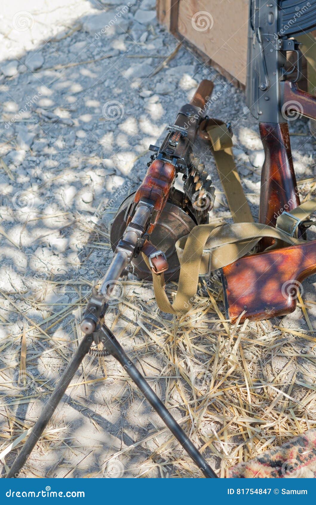 RPD Machine gun stock image. Image of goal, security - 81754847