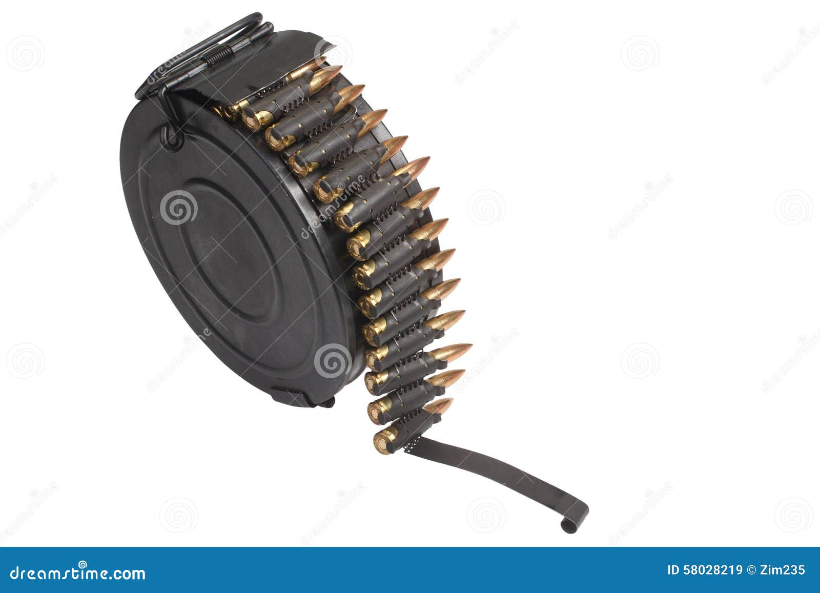 Rpd-44 Ronde Munitiedoos Met Machinegeweerriem Stock Afbeelding - Image ...