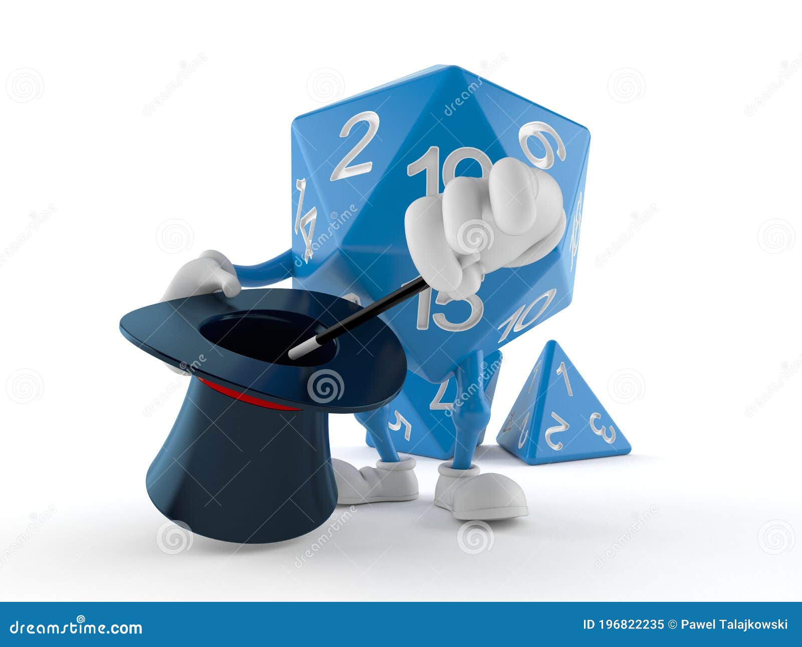 RPG Dice Character With Crown Royalty-Free Illustration | CartoonDealer ...