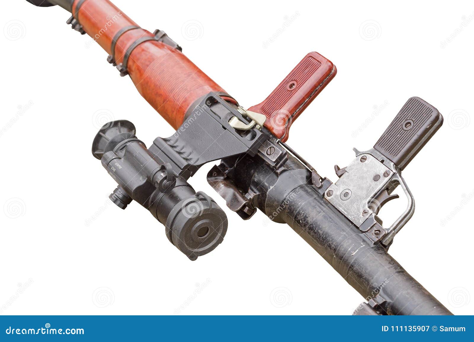 RPG-7 Rocket Launcher Isolated on White Stock Image - Image of grenade ...