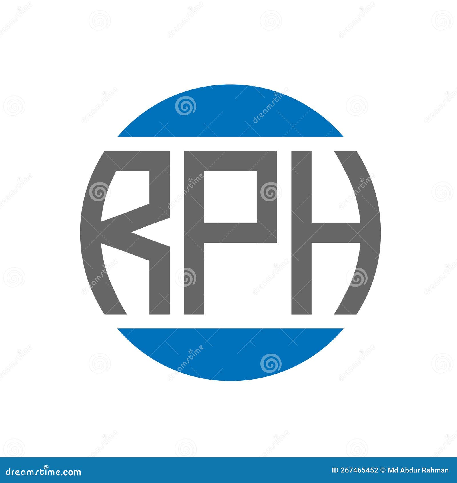 RPH Letter Logo Design on White Background. RPH Creative Initials ...