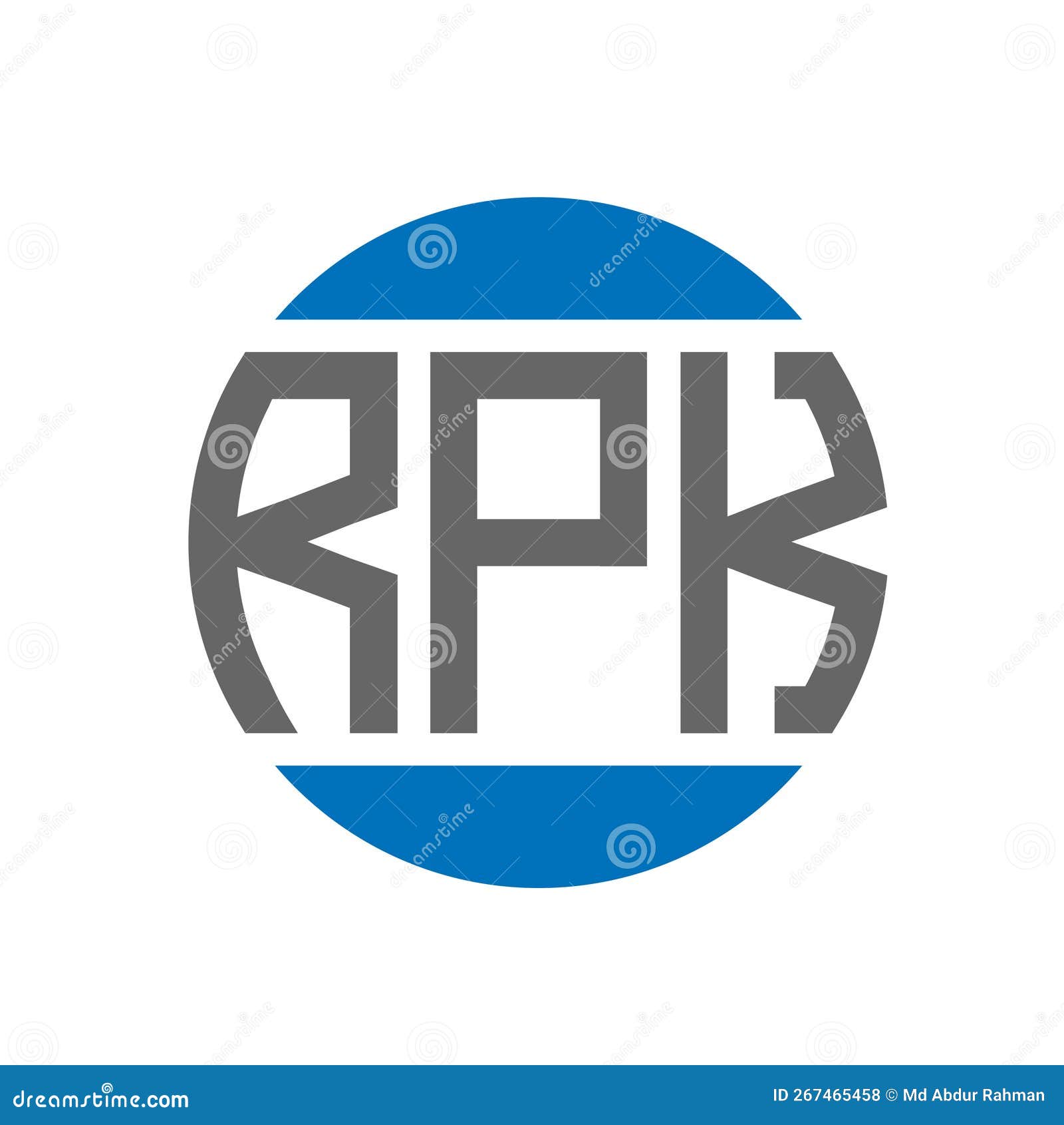 RPK Letter Logo Design On White Background. RPK Creative Initials ...