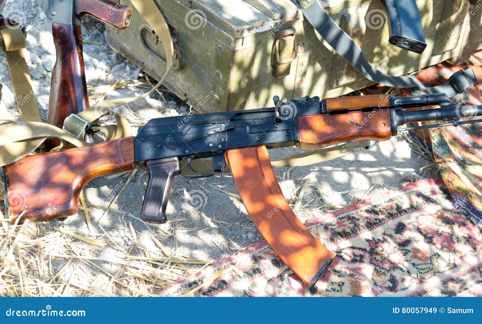 RPK-74 Machine gun stock image. Image of carbine, machine - 80057949
