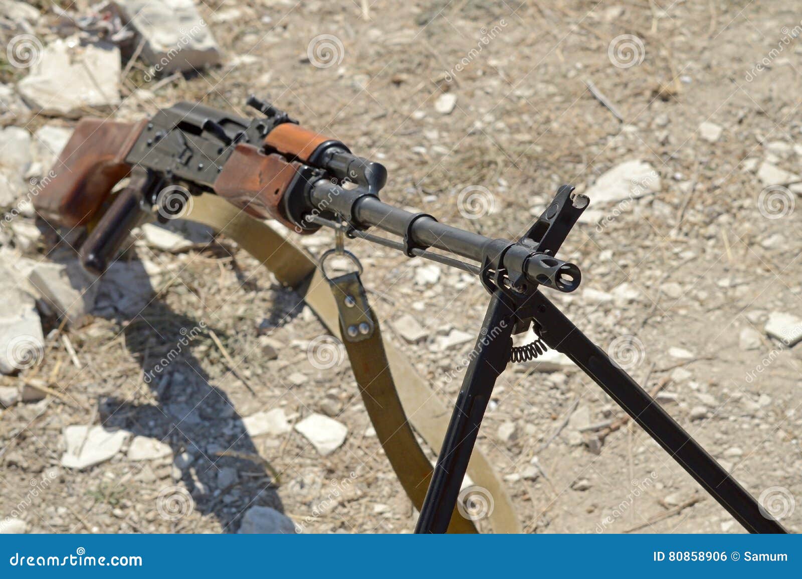 RPK Machine gun stock photo. Image of sight, arms, military - 80858906