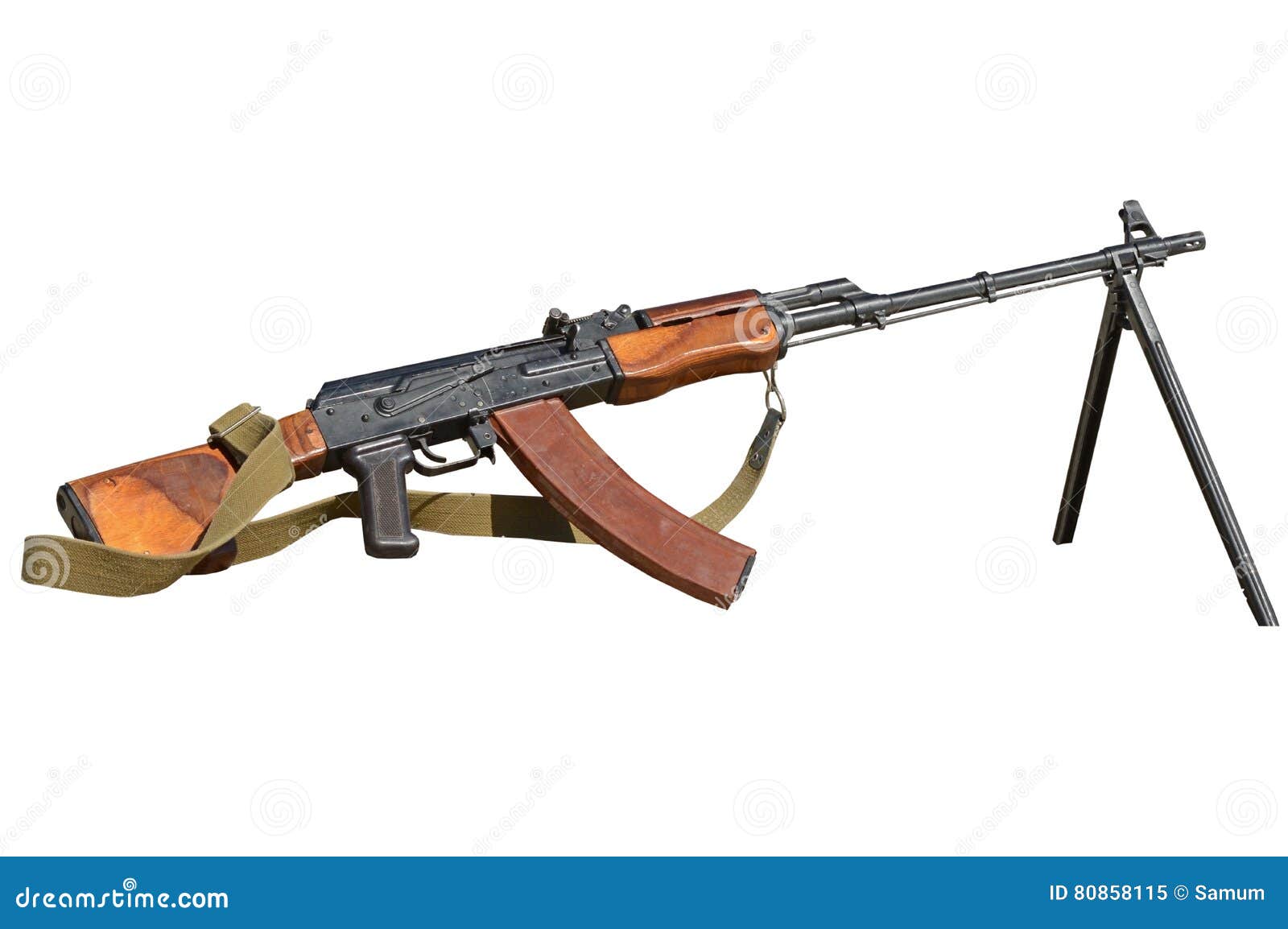 RPK Machine gun stock image. Image of fear, machine, carbine - 80858115