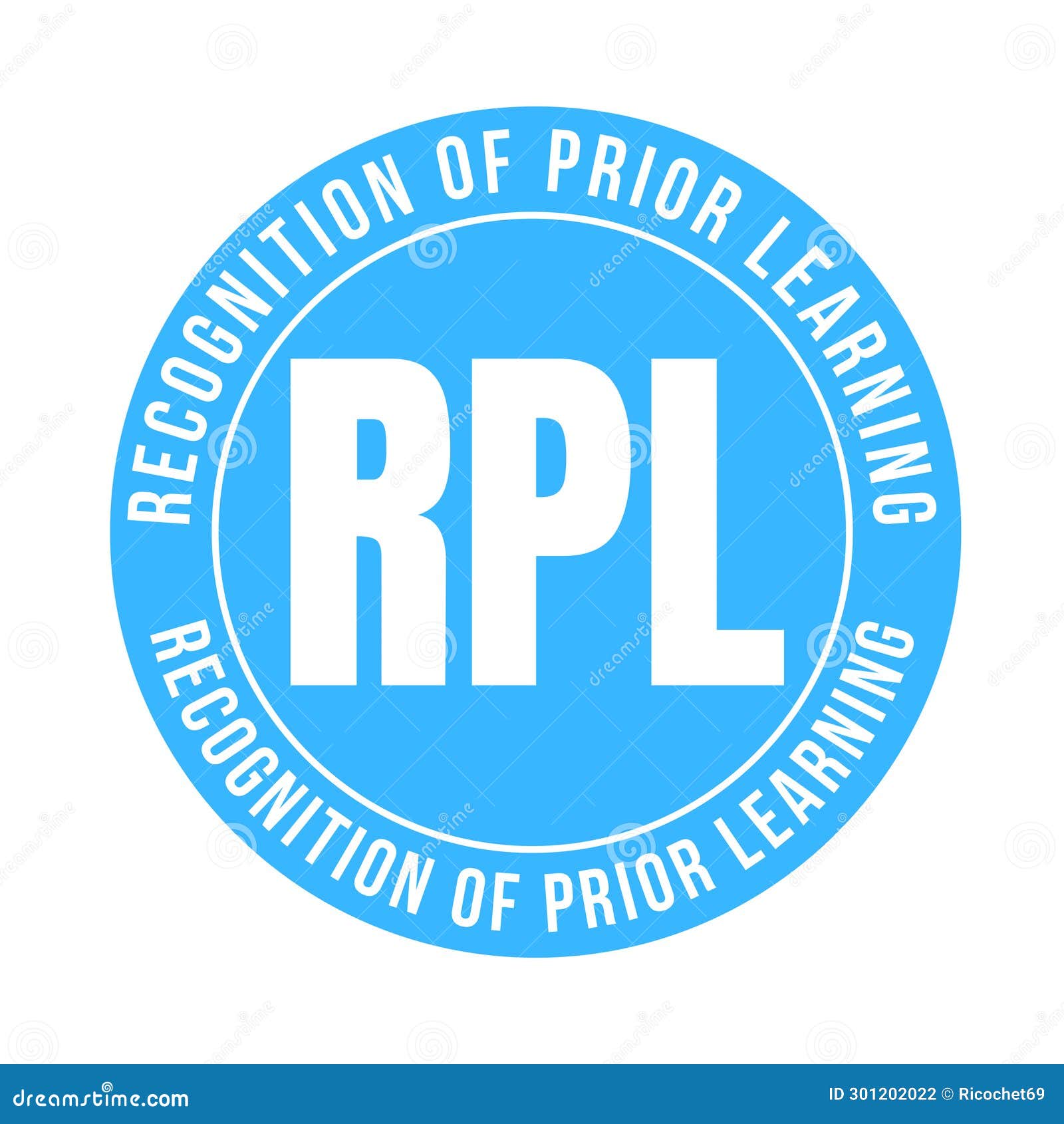RPL Recognition Of Prior Learning Symbol Icon Royalty-Free Cartoon ...