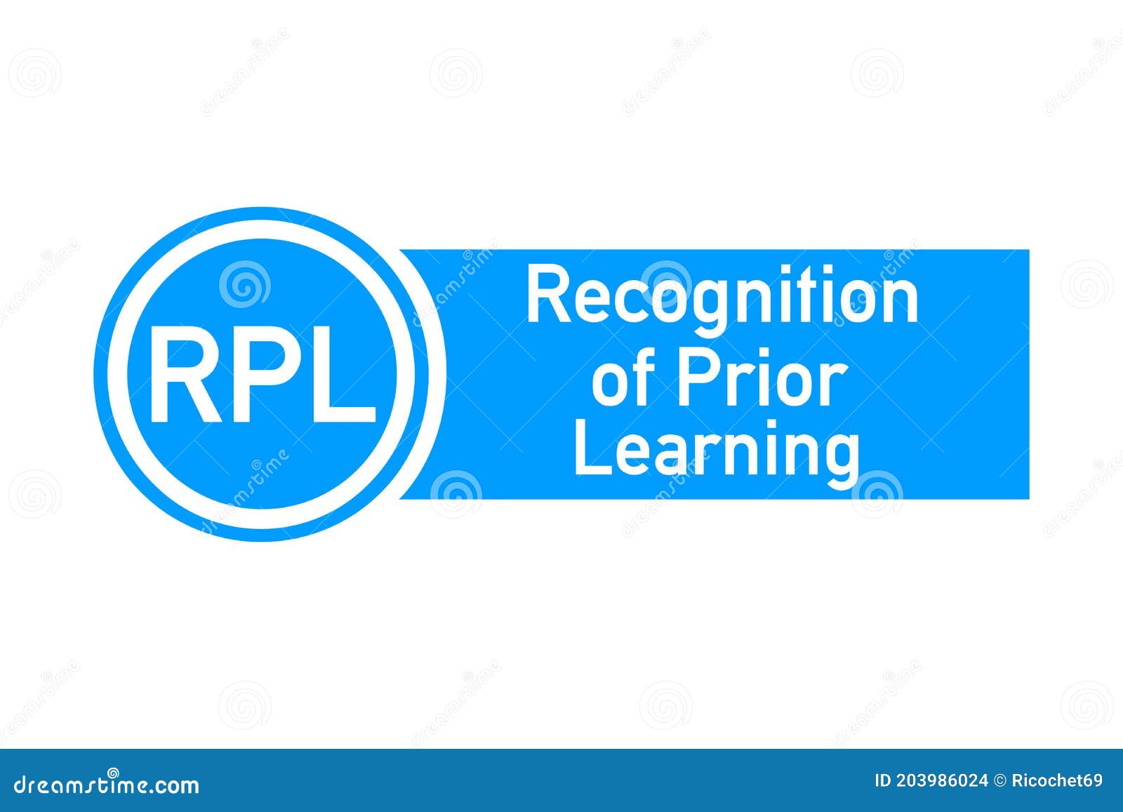 RPL, Recognition of Prior Learning Symbol Stock Illustration ...