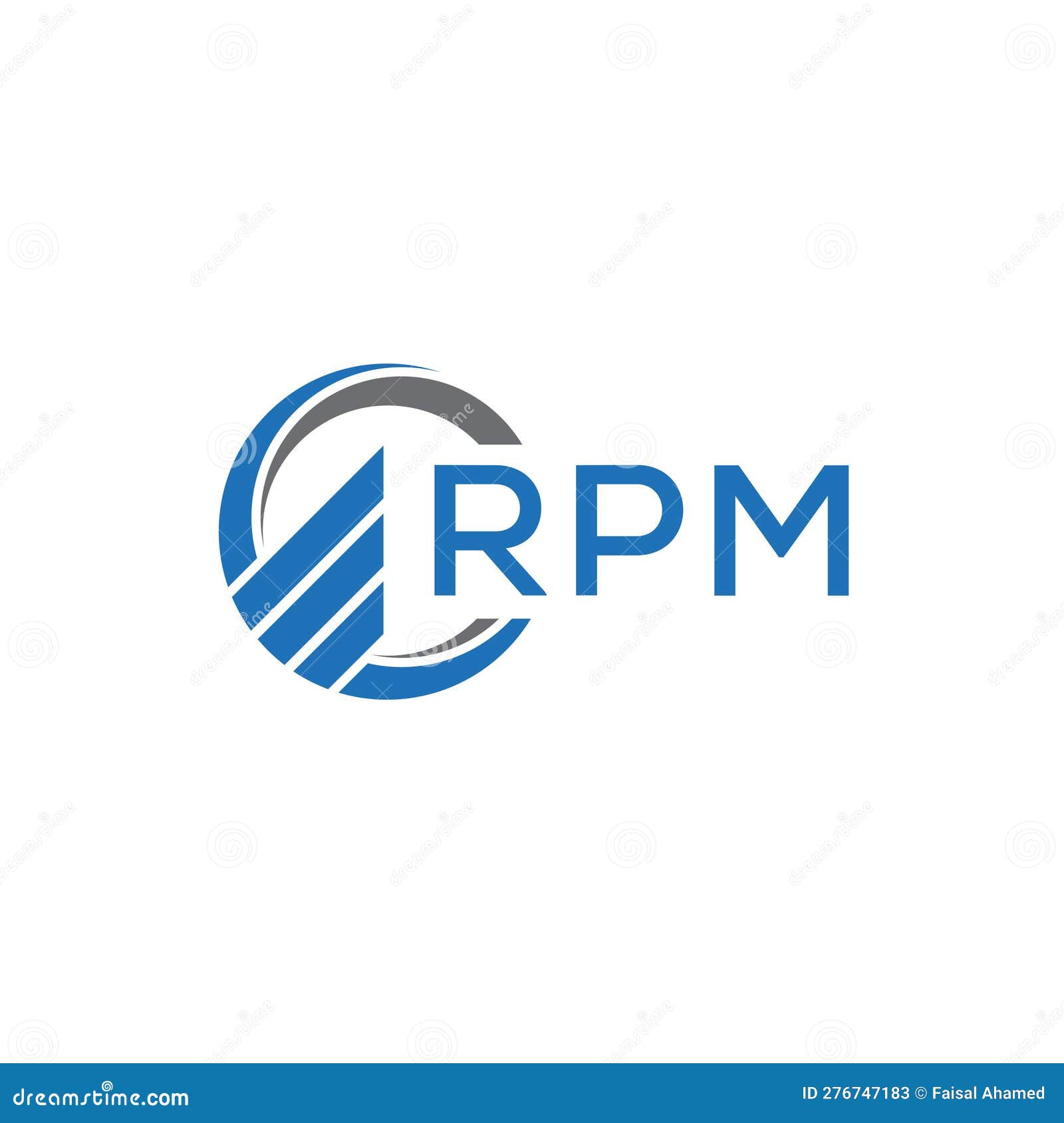 RPM Abstract Technology Logo Design on White Background. RPM Creative ...