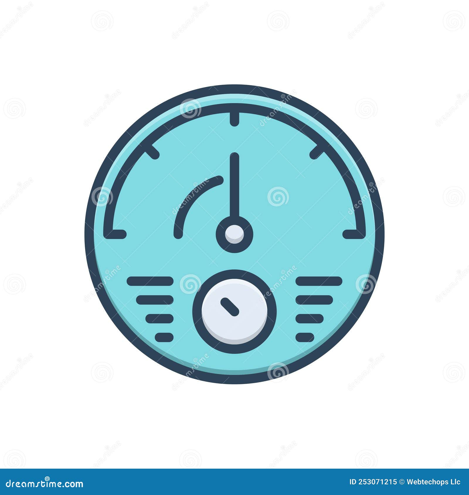 Color Illustration Icon for Rpm, Odometers and Engine Stock Vector ...