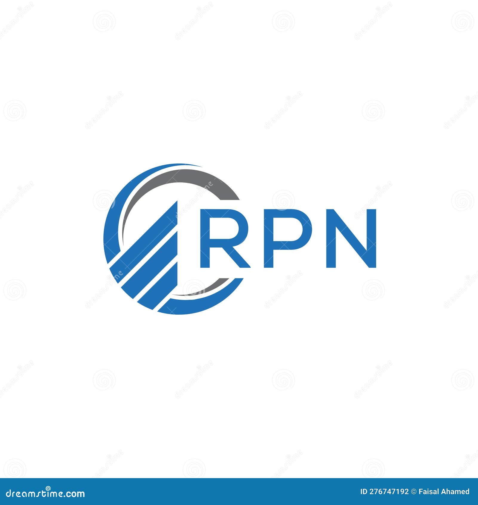 RPN Abstract Technology Logo Design on White Background. RPN Creative ...