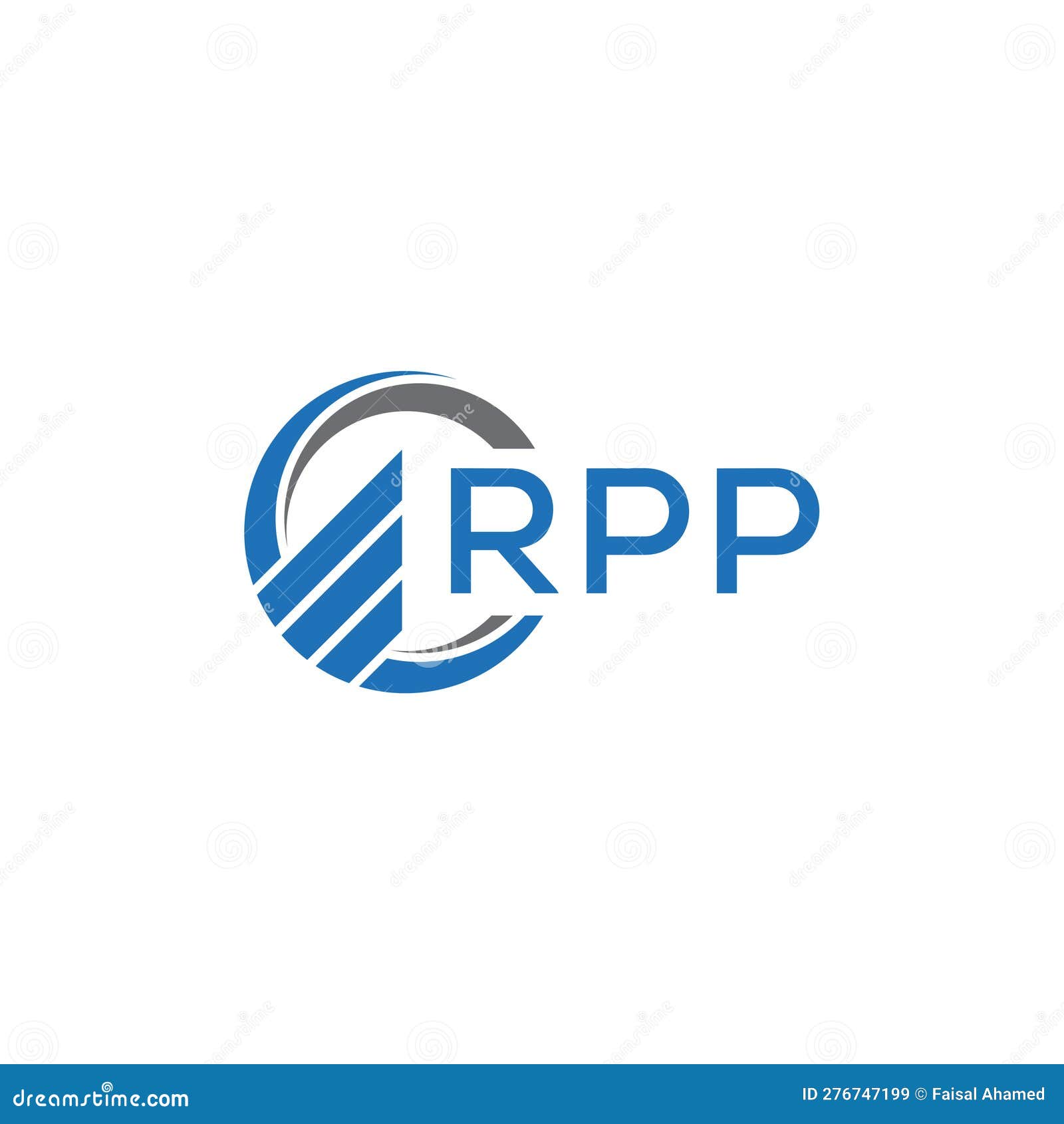 RPP Abstract Technology Logo Design on White Background. RPP Creative ...