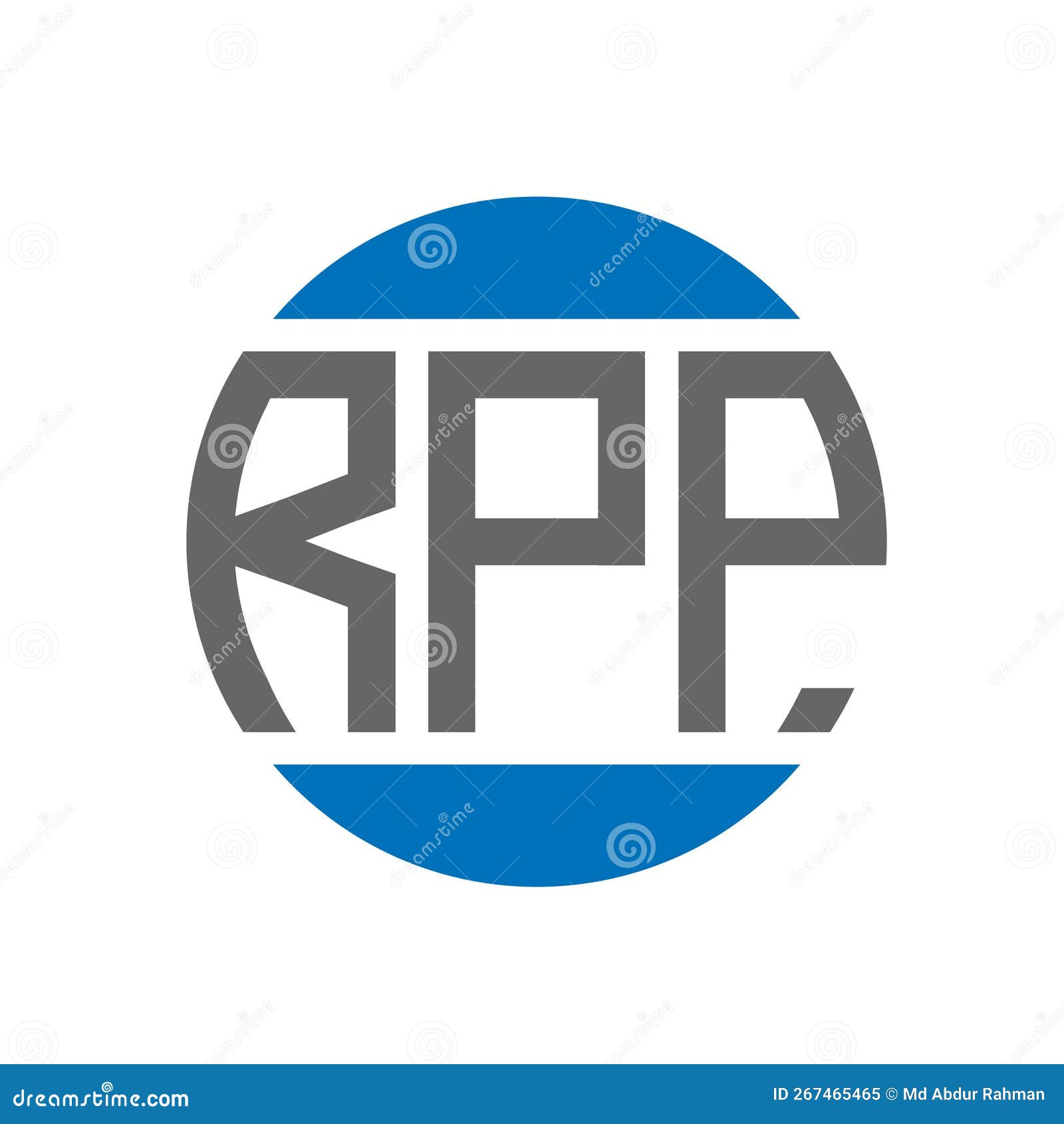 RPP Letter Logo Design on White Background. RPP Creative Initials ...