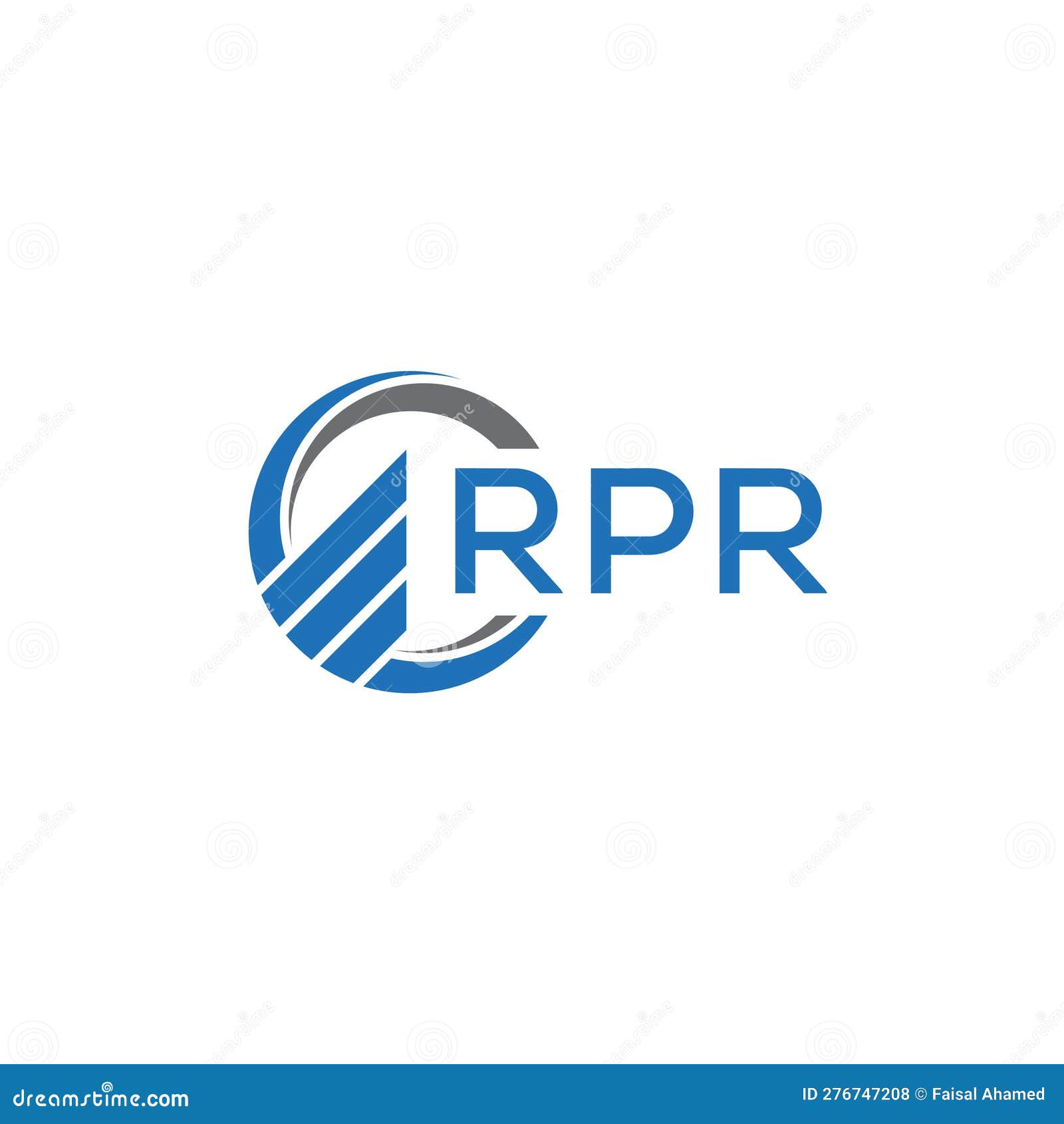 RPR Abstract Technology Logo Design on White Background. RPR Creative ...