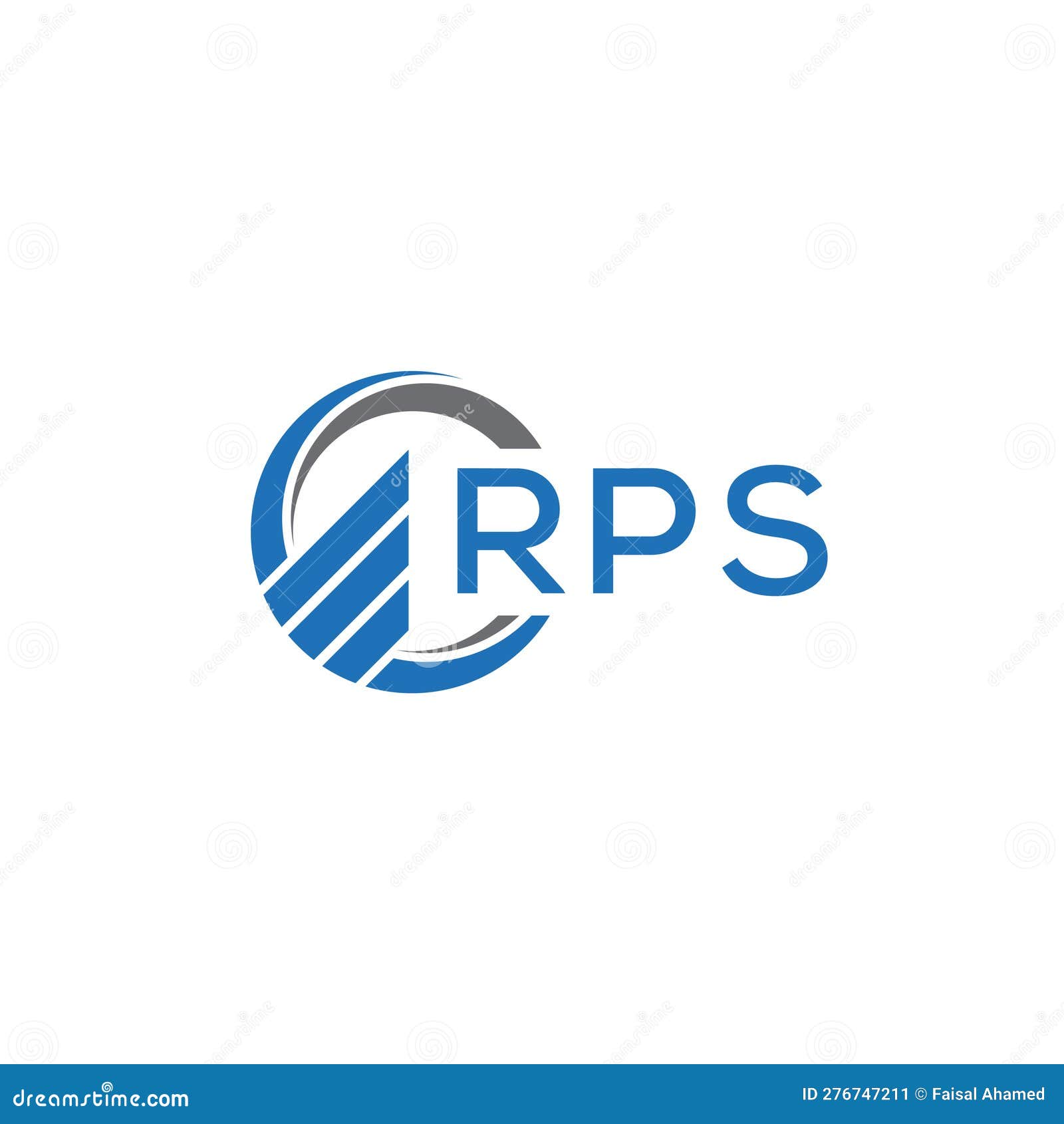 RPS Abstract Technology Logo Design on White Background. RPS Creative ...