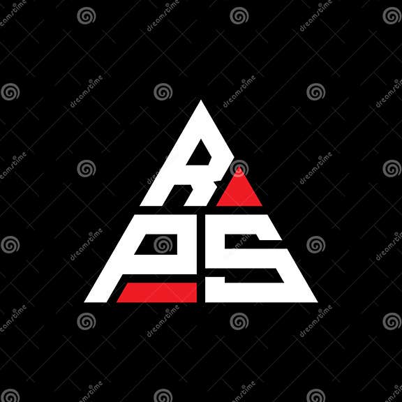 RPS Triangle Letter Logo Design with Triangle Shape. RPS Triangle Logo ...