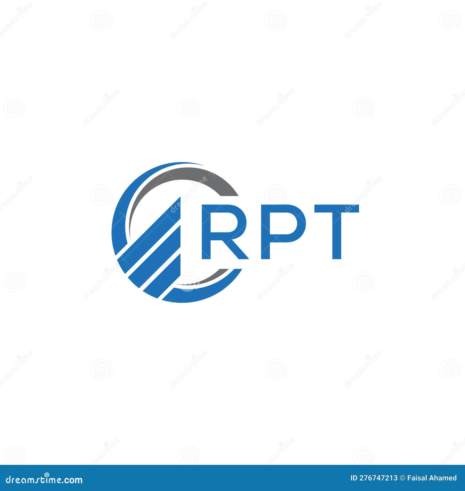 RPT Abstract Technology Logo Design on White Background. RPT Creative ...