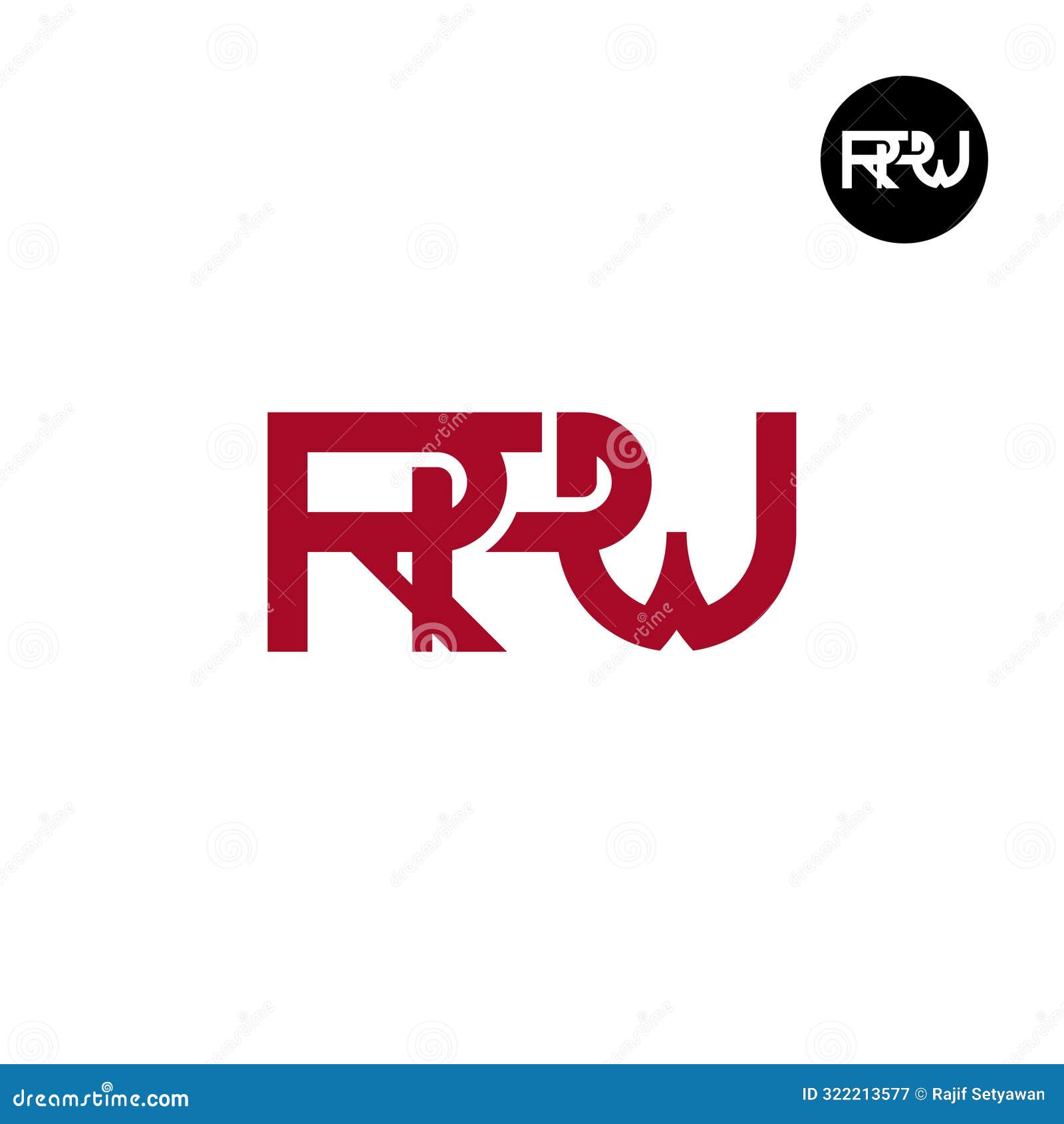RPW Logo Letter Monogram Design Stock Vector - Illustration of initial ...