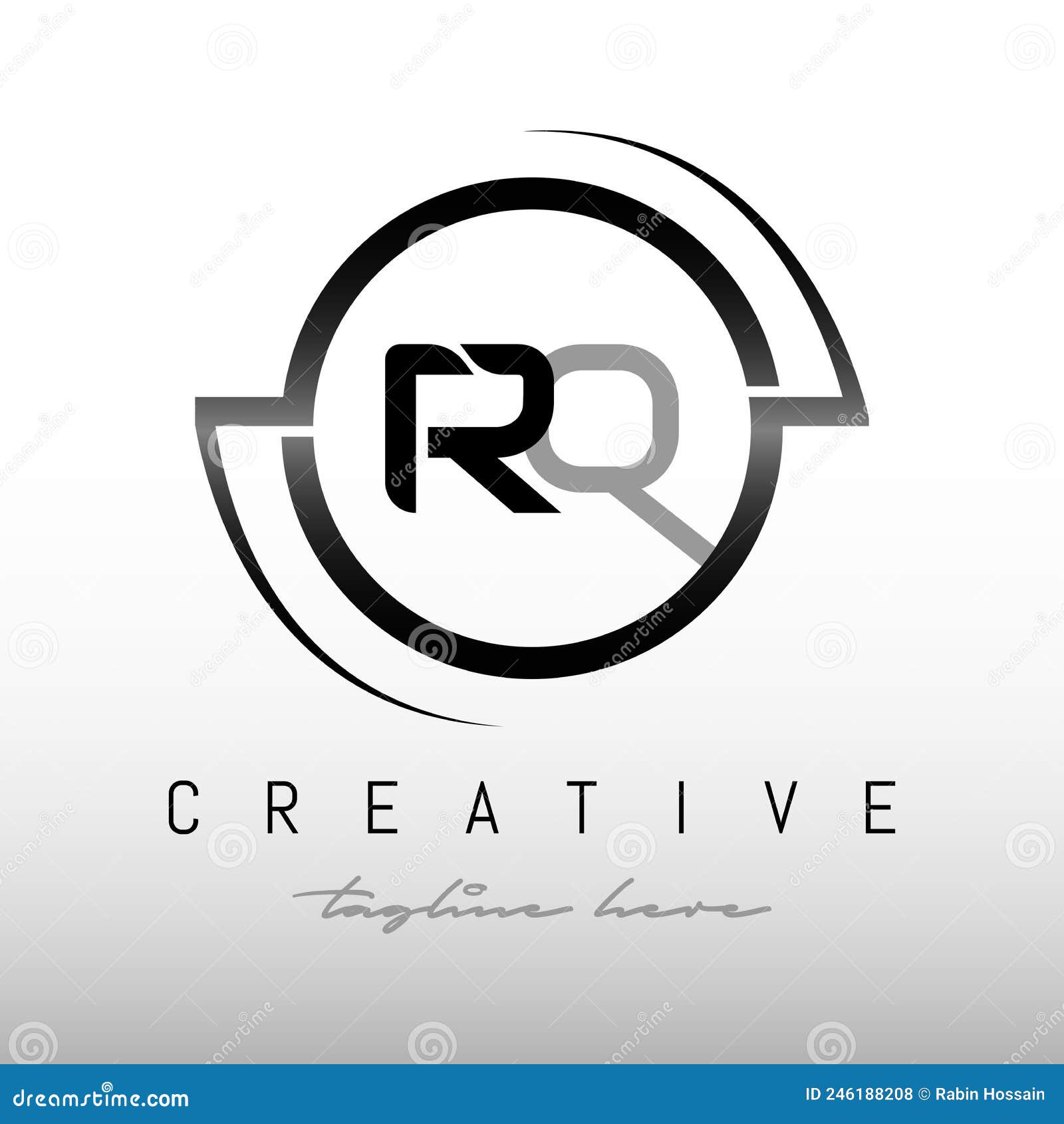 RQ Letter Logo with Creative Modern Business Typography Vector Template ...