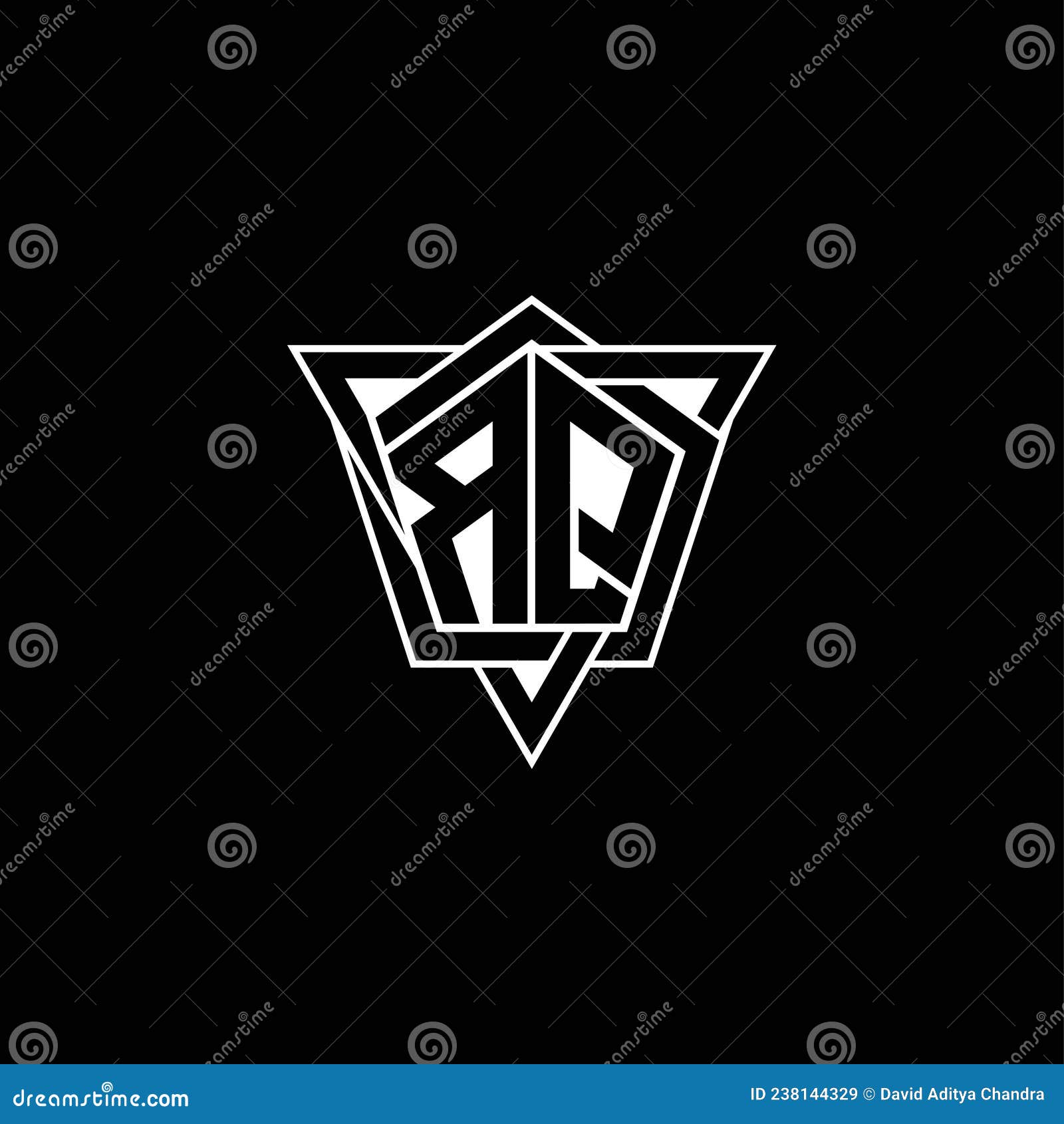 RQ Logo Monogram Geometric Modern Design Stock Vector - Illustration of ...