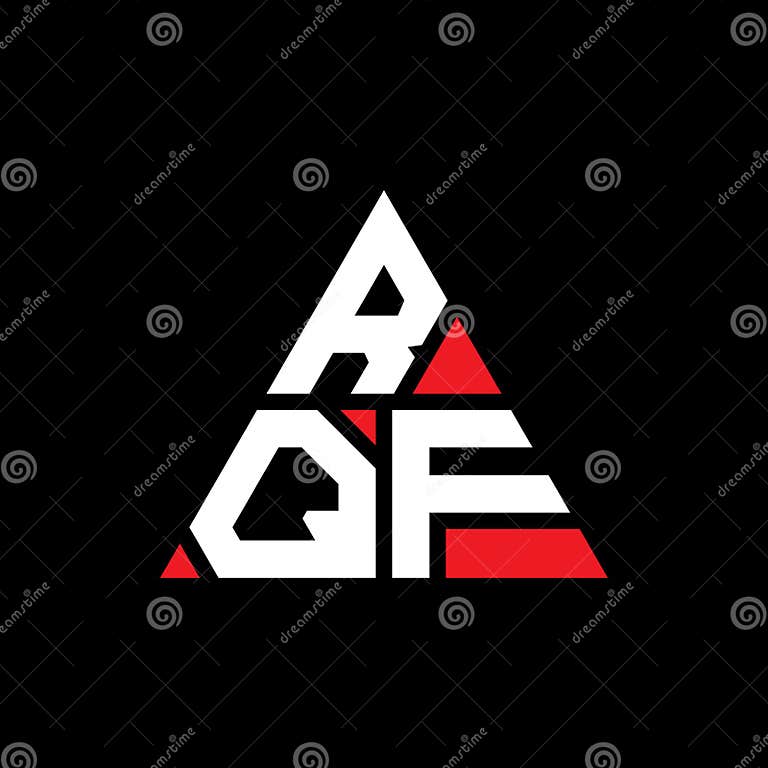 RQF Triangle Letter Logo Design with Triangle Shape. RQF Triangle Logo ...