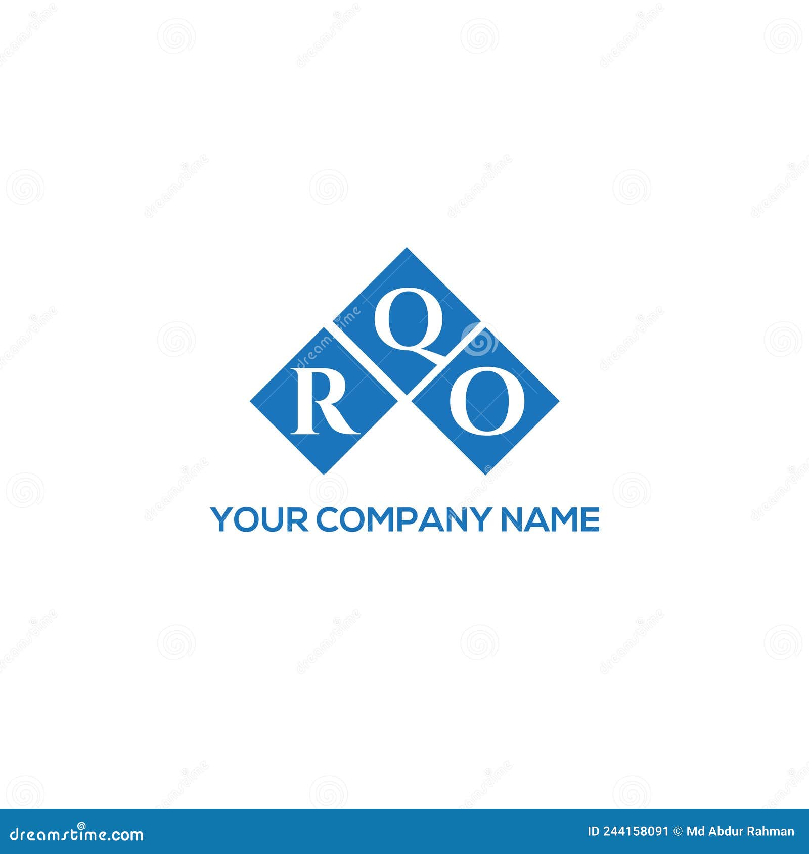 RQO Letter Logo Design on White Background. RQO Creative Initials ...