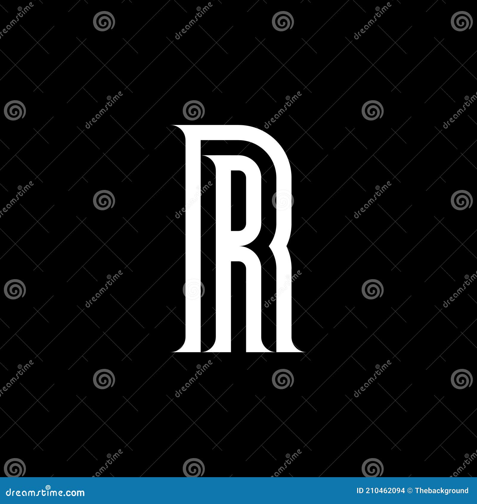 RR - Initials or Logo. R and R - Monogram or Logotype Stock Vector ...