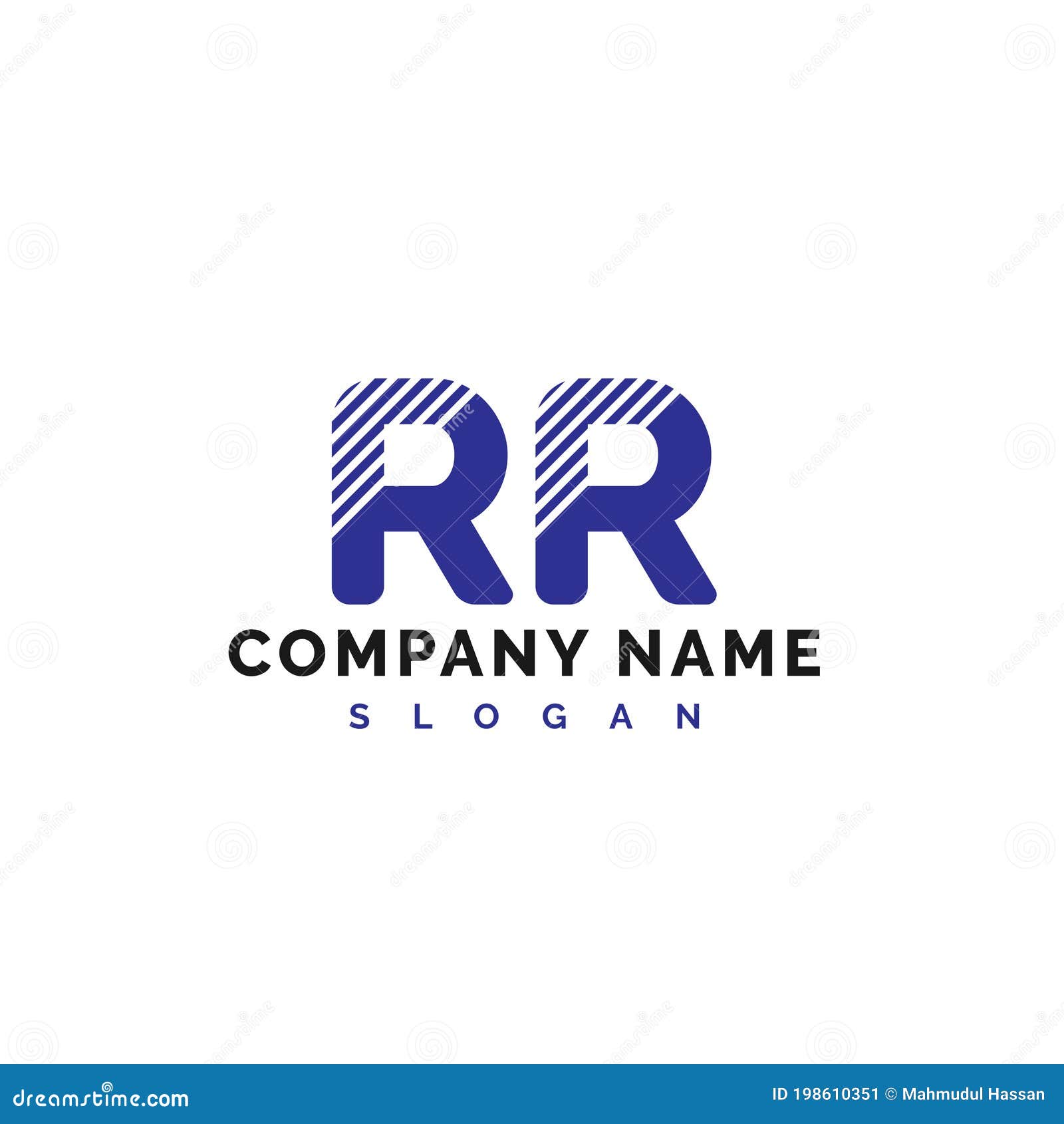 RR Letter Logo Design. RR Letter Logo Vector Illustration - Vector ...