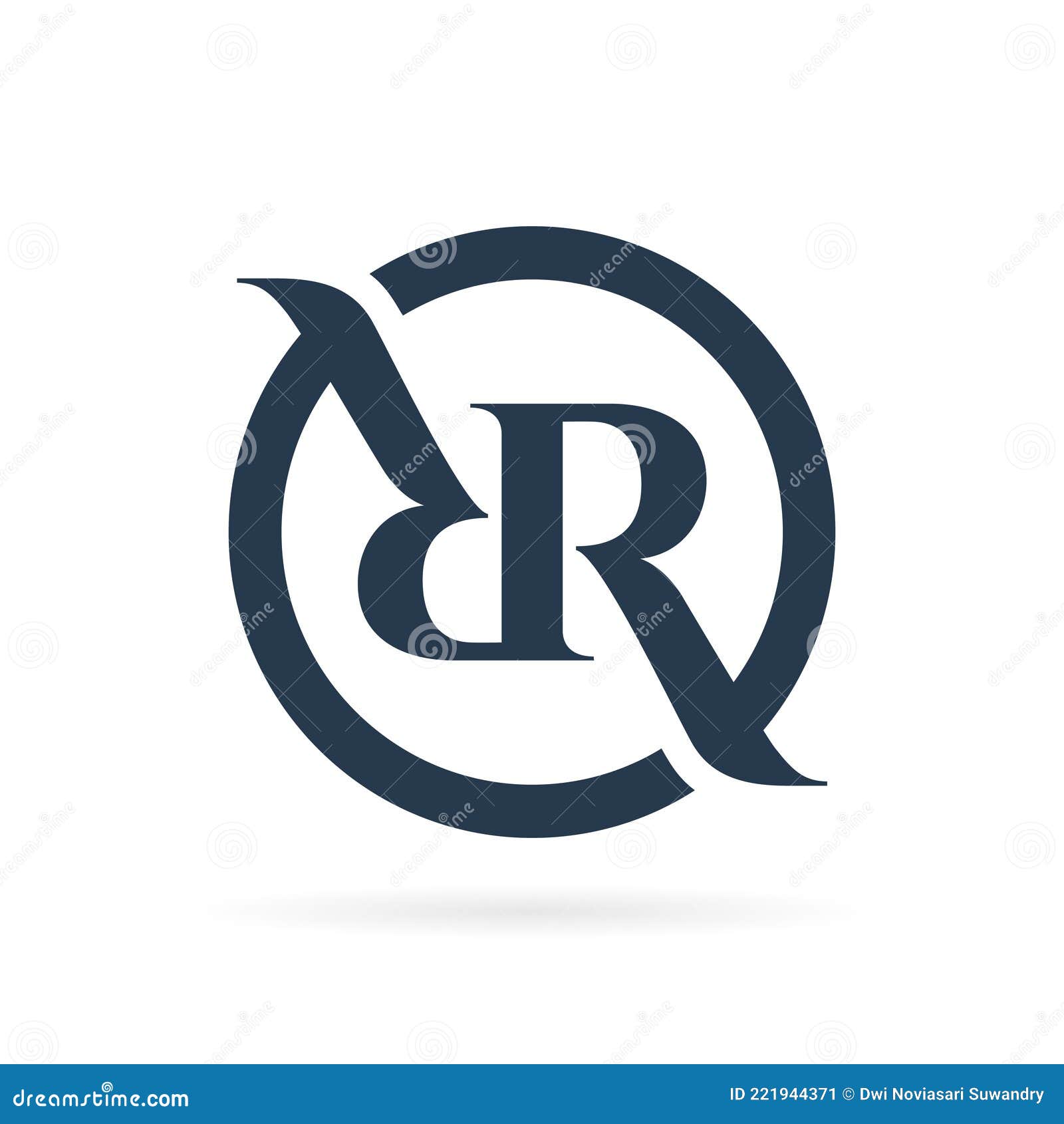 RR logo with circle symbol stock vector. Illustration of logotype ...