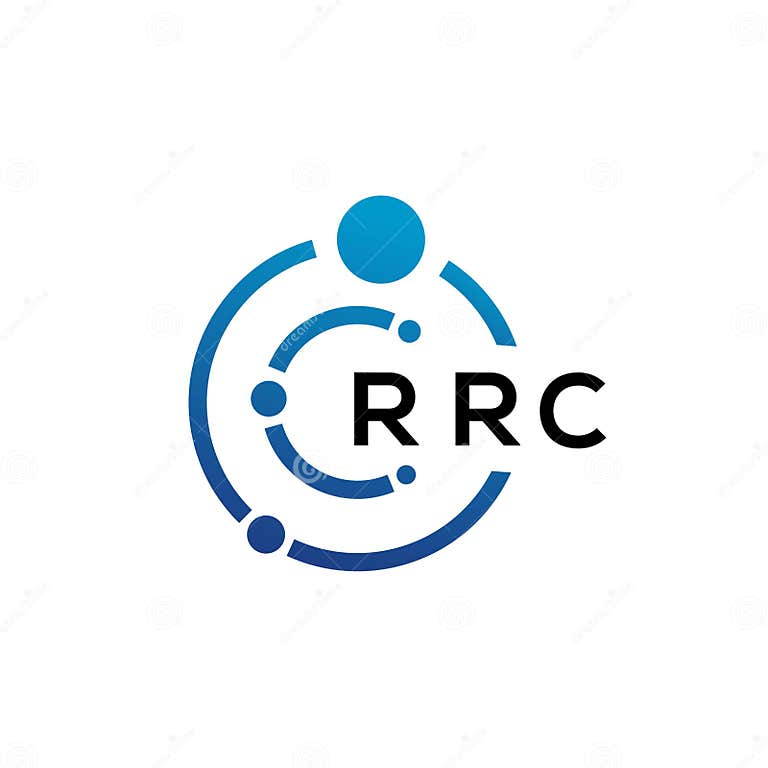RRC Letter Technology Logo Design on White Background. RRC Creative ...