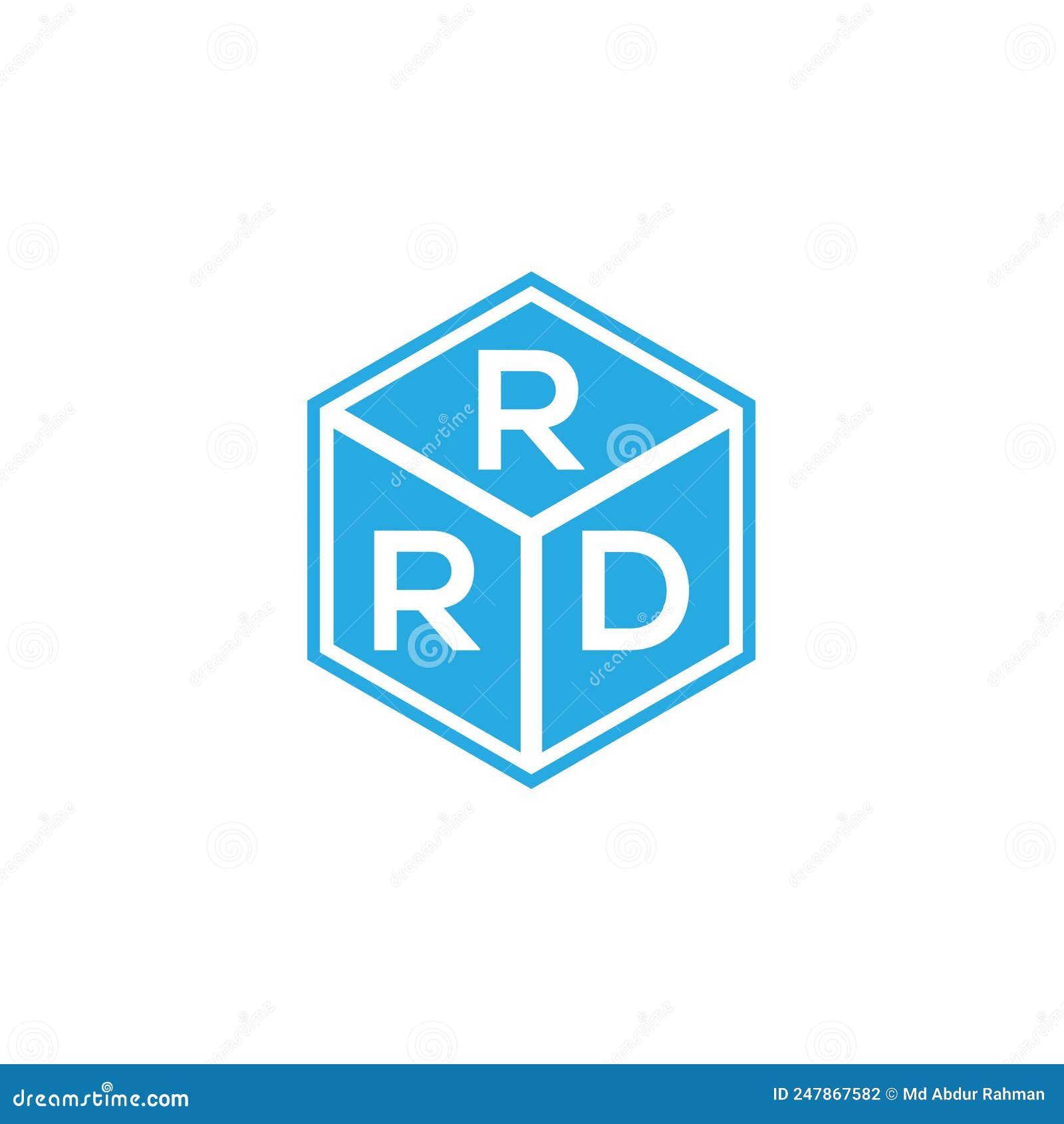 RRD Letter Logo Design on Black Background. RRD Creative Initials ...