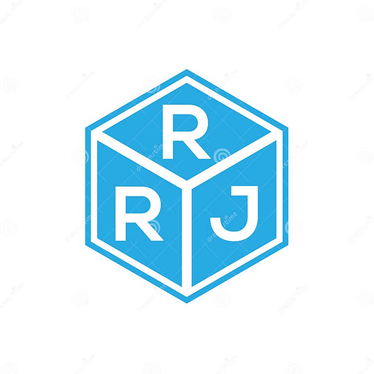RRJ Letter Logo Design on Black Background. RRJ Creative Initials ...