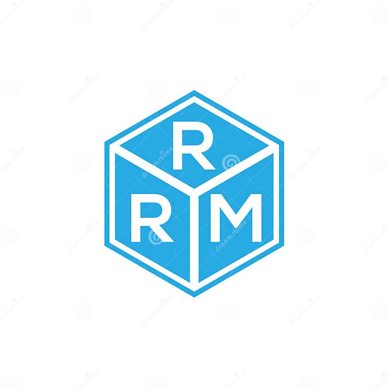 RRM Letter Logo Design on Black Background. RRM Creative Initials ...