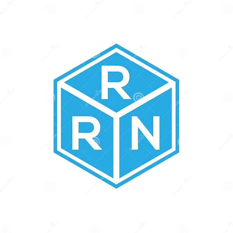RRN Letter Logo Design on Black Background. RRN Creative Initials ...