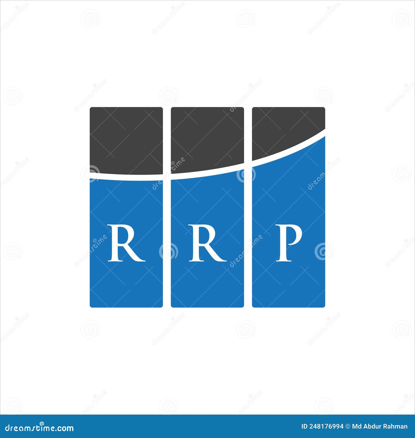 RRP Letter Logo Design on WHITE Background. RRP Creative Initials ...