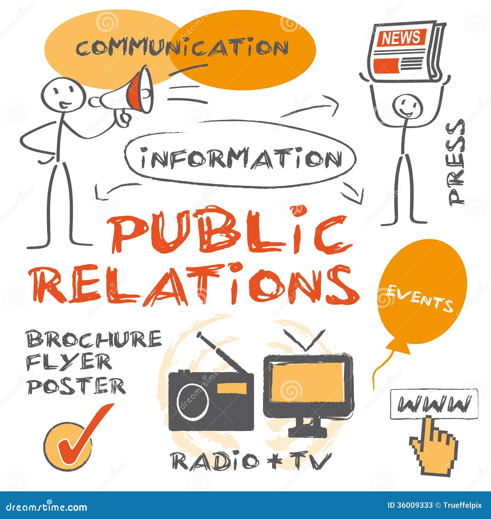 RRPP, relaciones públicas ilustración del vector. Ilustración de semana ...