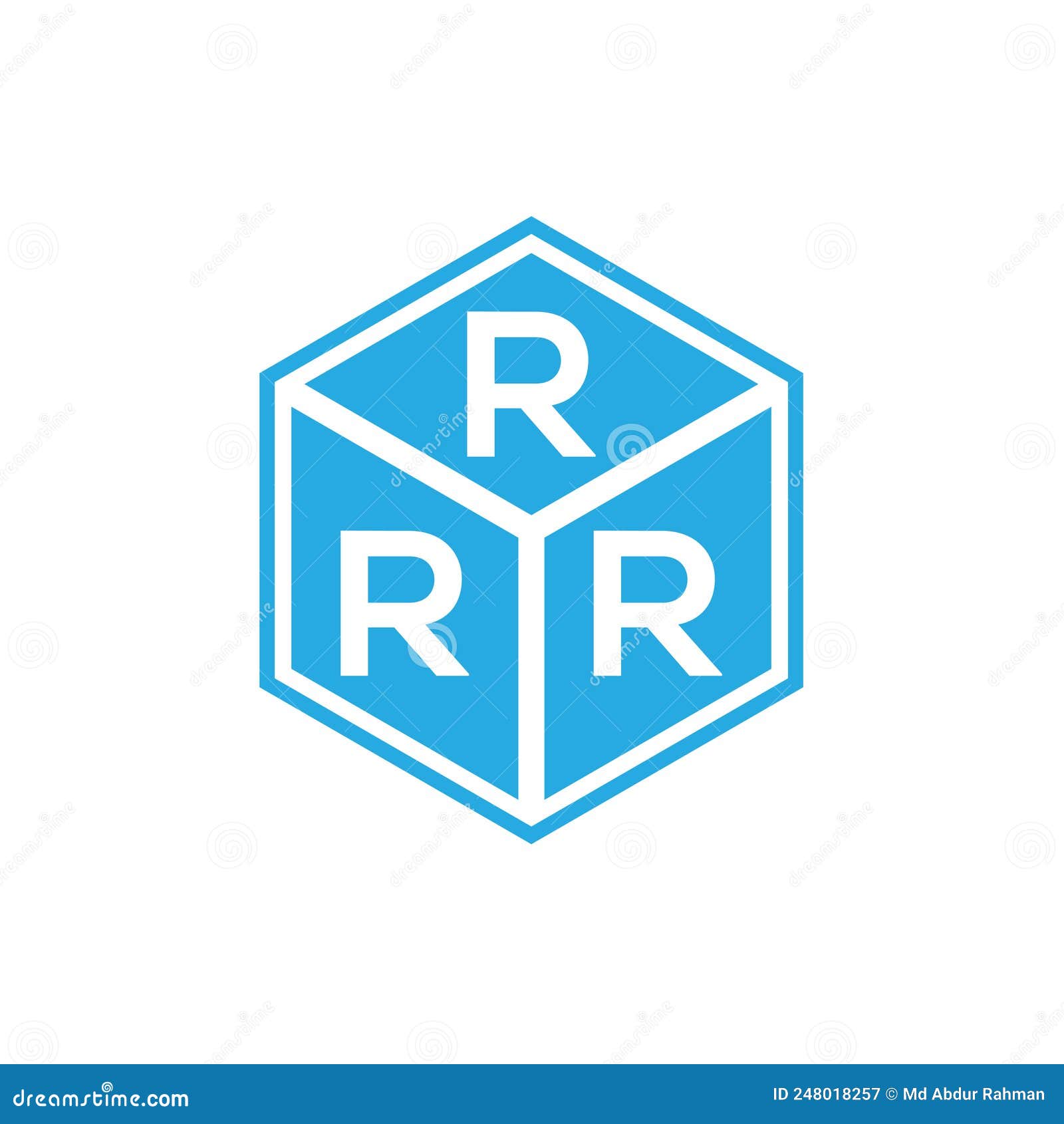 RRR Letter Logo Design on Black Background. RRR Creative Initials ...