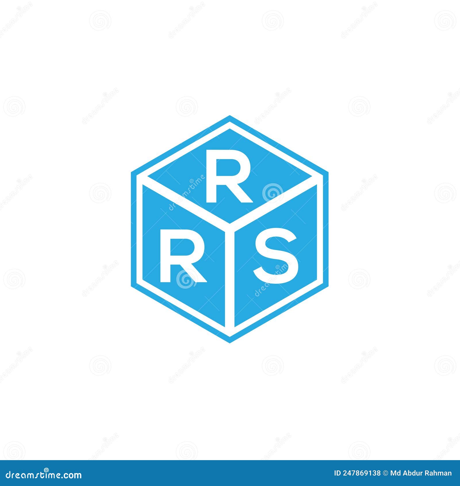 RRS Letter Logo Design on Black Background. RRS Creative Initials ...