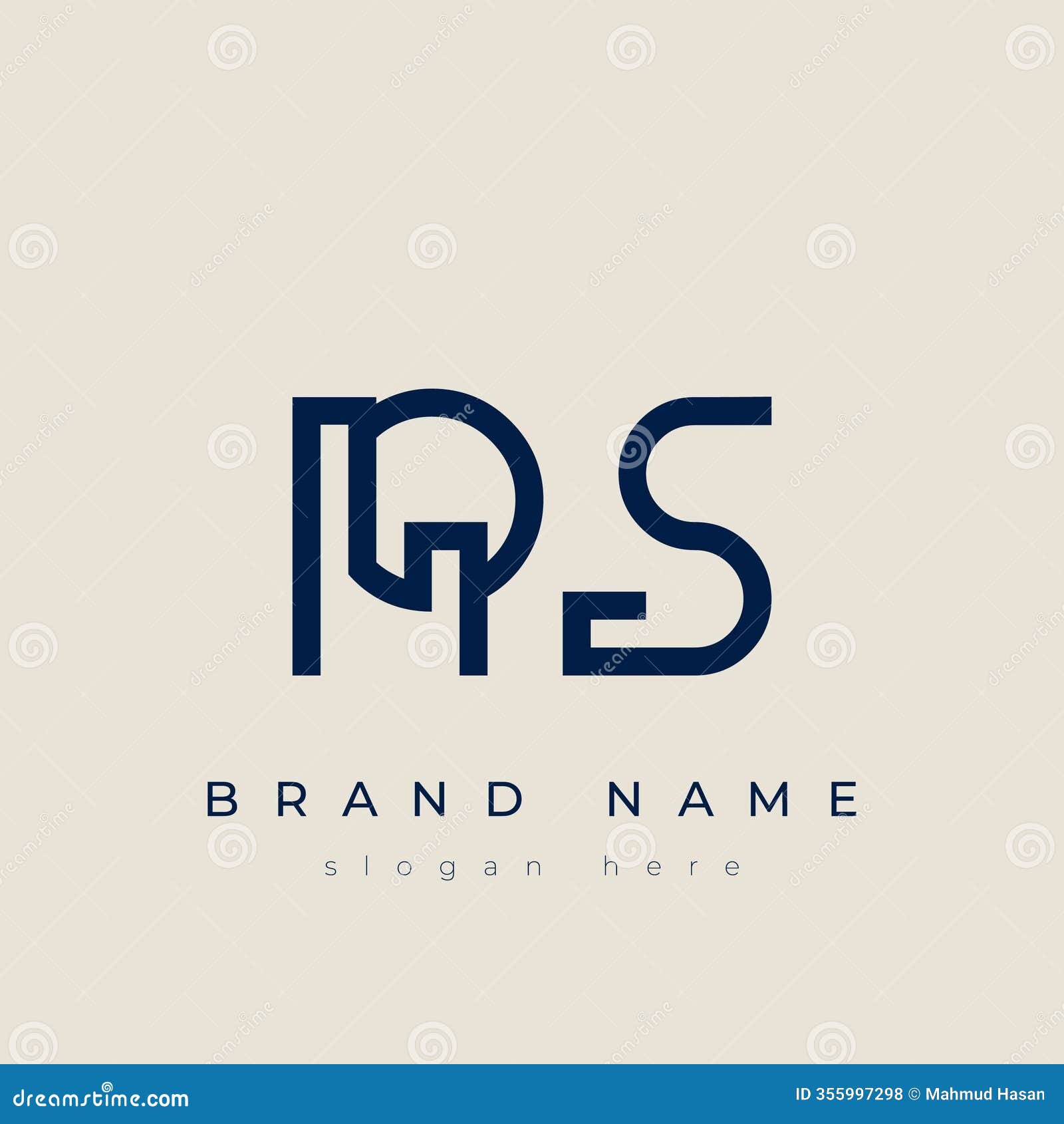 RS Alphabet Letter Icon Logo Stock Illustration - Illustration of ...