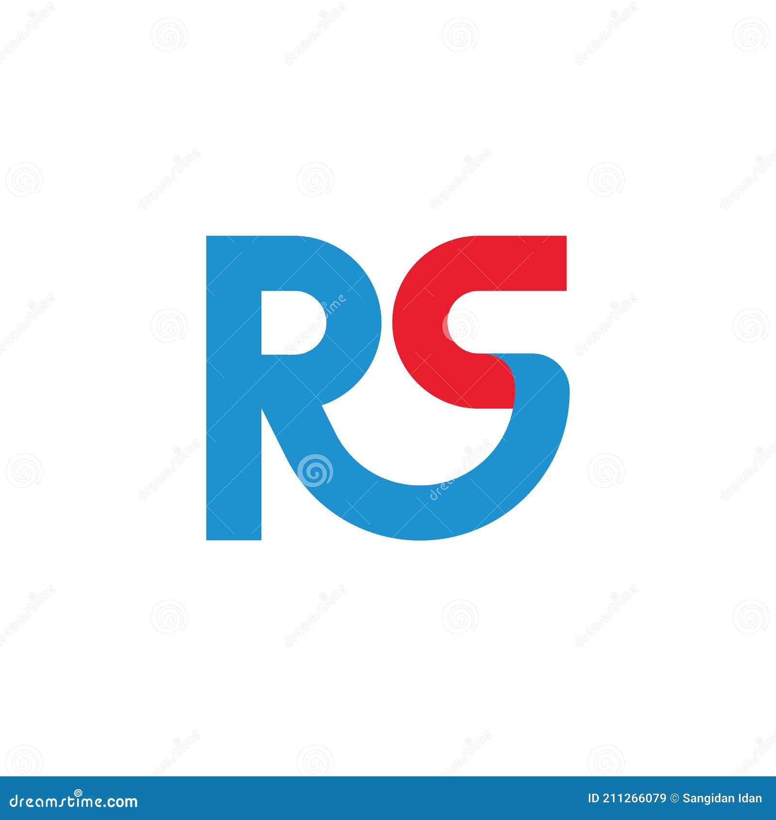 Rs Letter Icon Business Vector Design Stock Illustration - Illustration ...