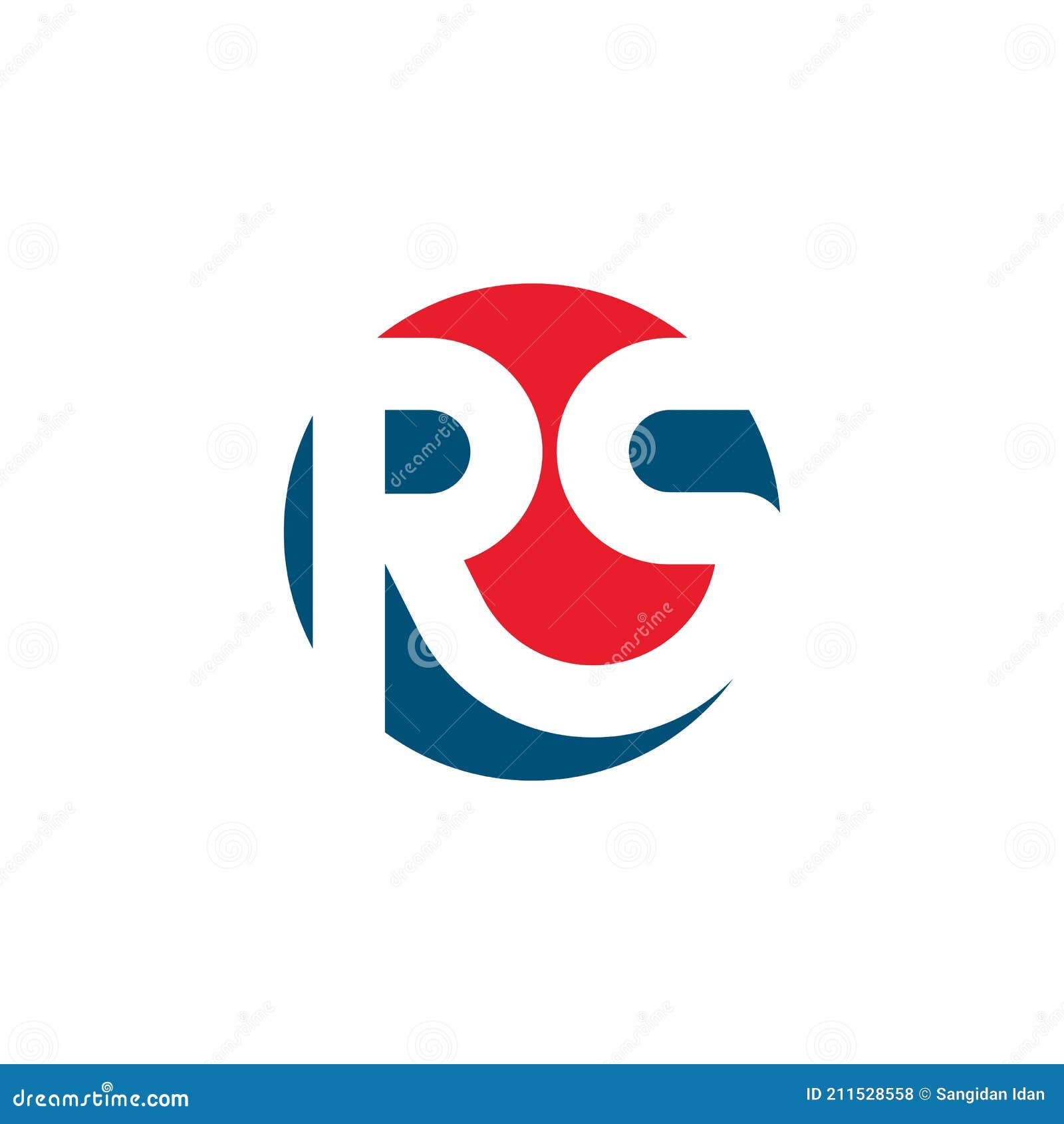 Rs Letter Icon Business Vector Design Stock Vector - Illustration of ...