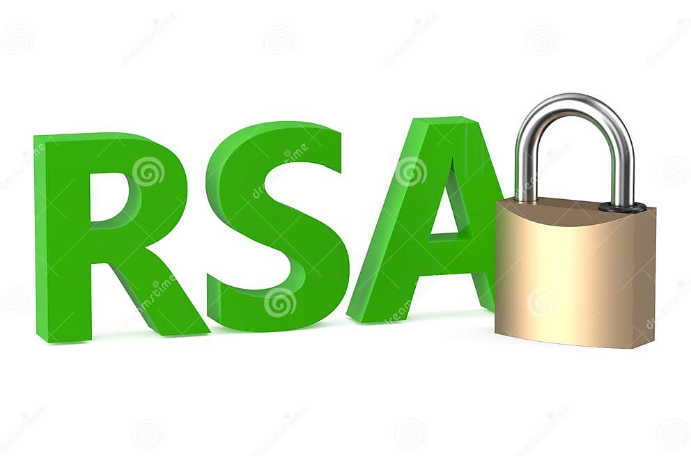 RSA concept stock illustration. Illustration of storage - 55657871
