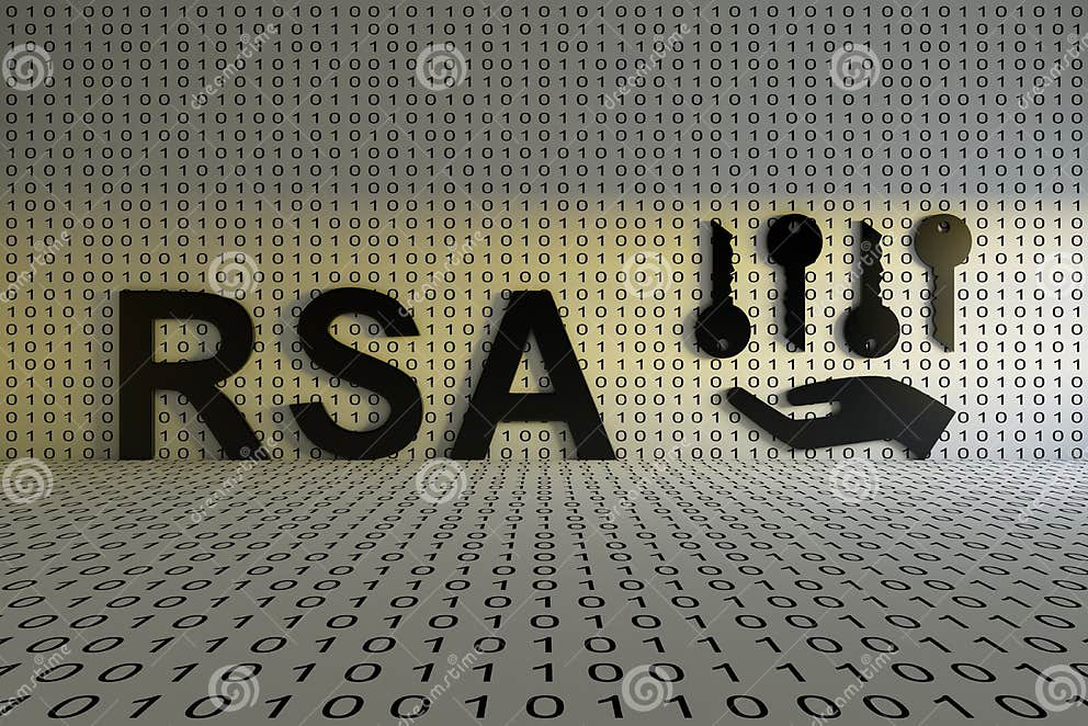 RSA Concept Text Sunlight 3D Stock Illustration - Illustration of ...