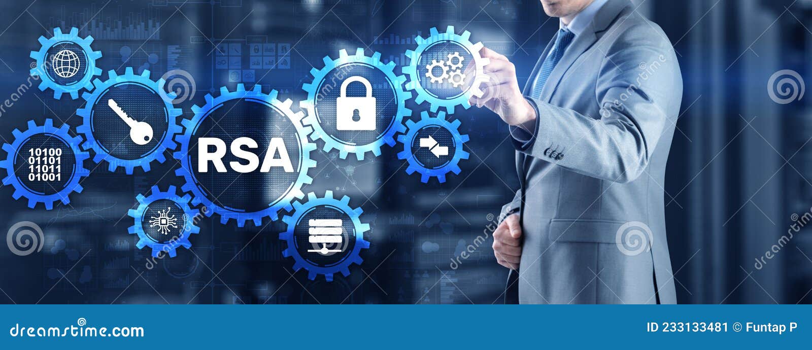 RSA. Cryptography and Network Security Stock Image - Image of stands ...