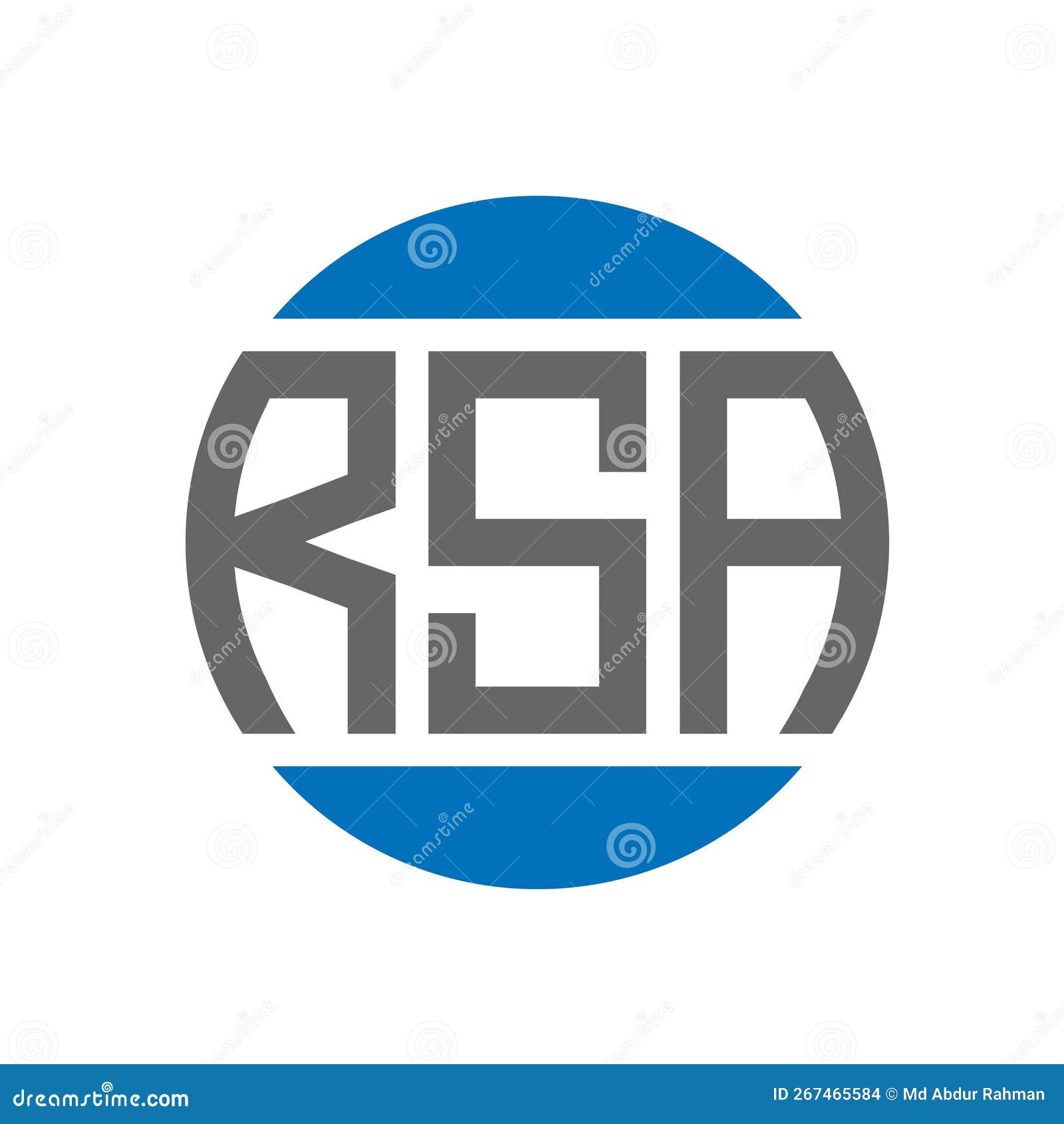 RSA Letter Logo Design on White Background. RSA Creative Initials ...