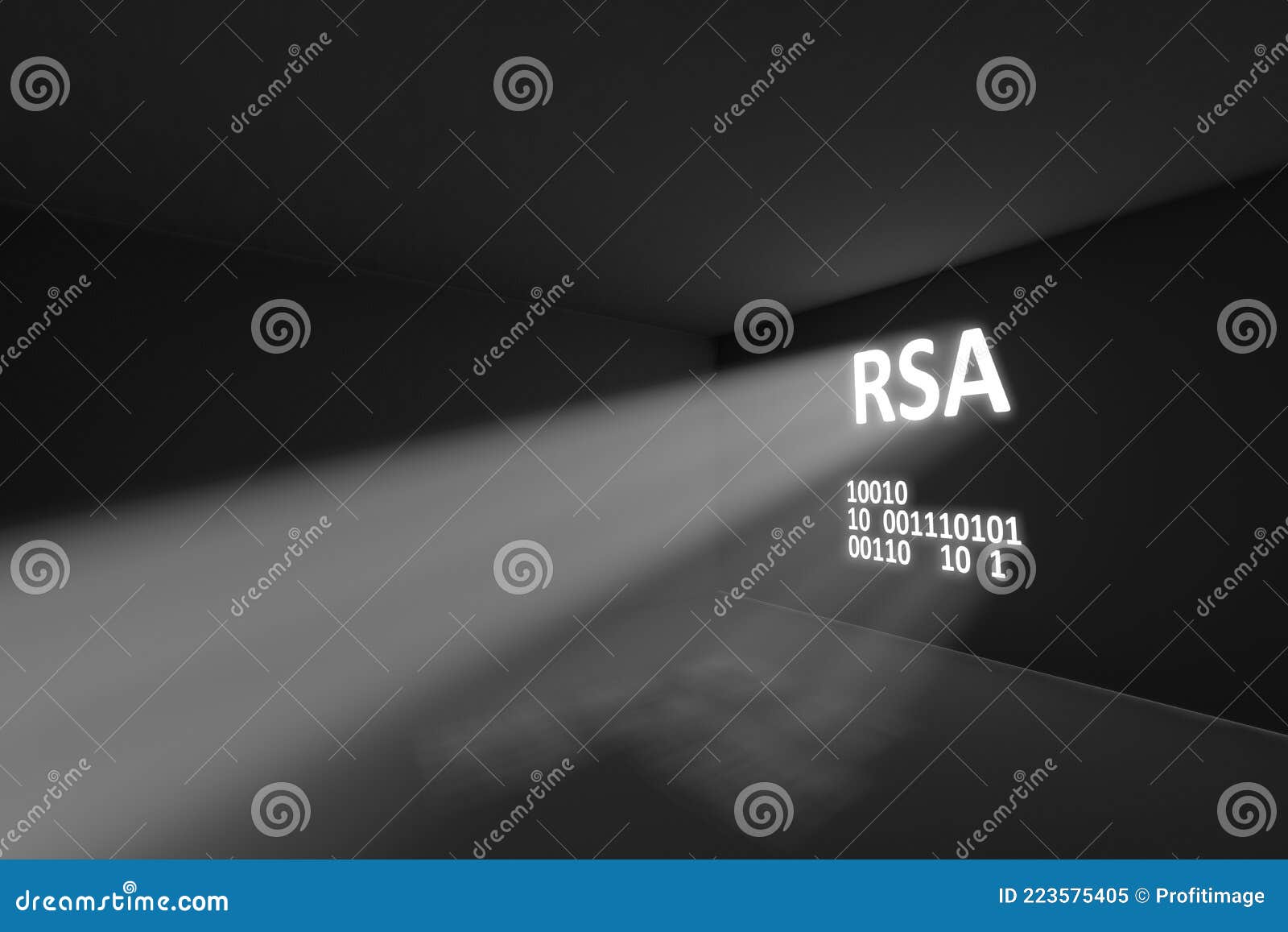 RSA Rays Volume Light Concept 3d Stock Illustration - Illustration of ...
