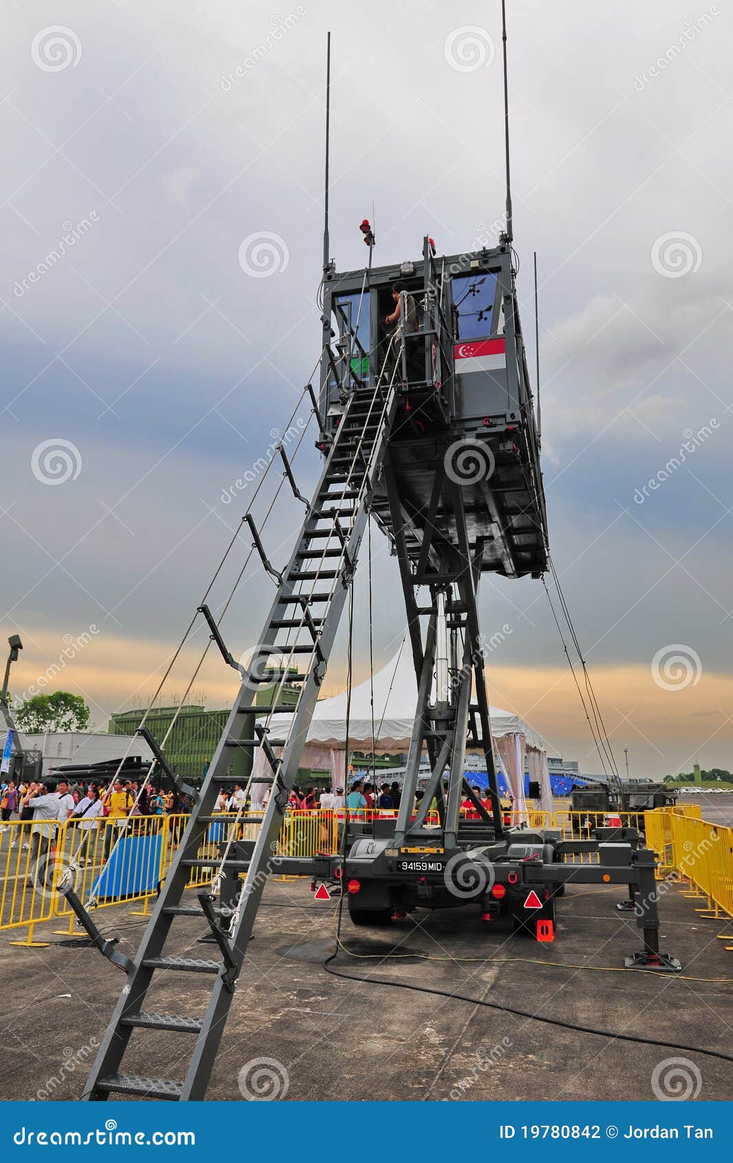 RSAF mobile control tower editorial photography. Image of rsaf - 19780842