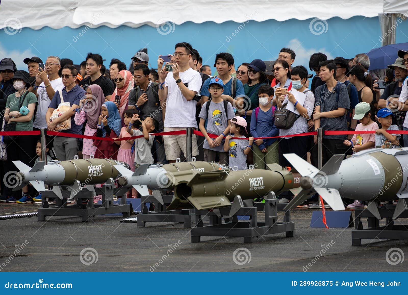 RSAF Open House 2023 - Spectators of Weapon Loading Drill Editorial ...